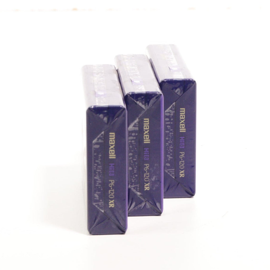 Maxell P6-120 XR Hi8 120 XR-Metal 8MM Camcorder Videotape Pack of 3