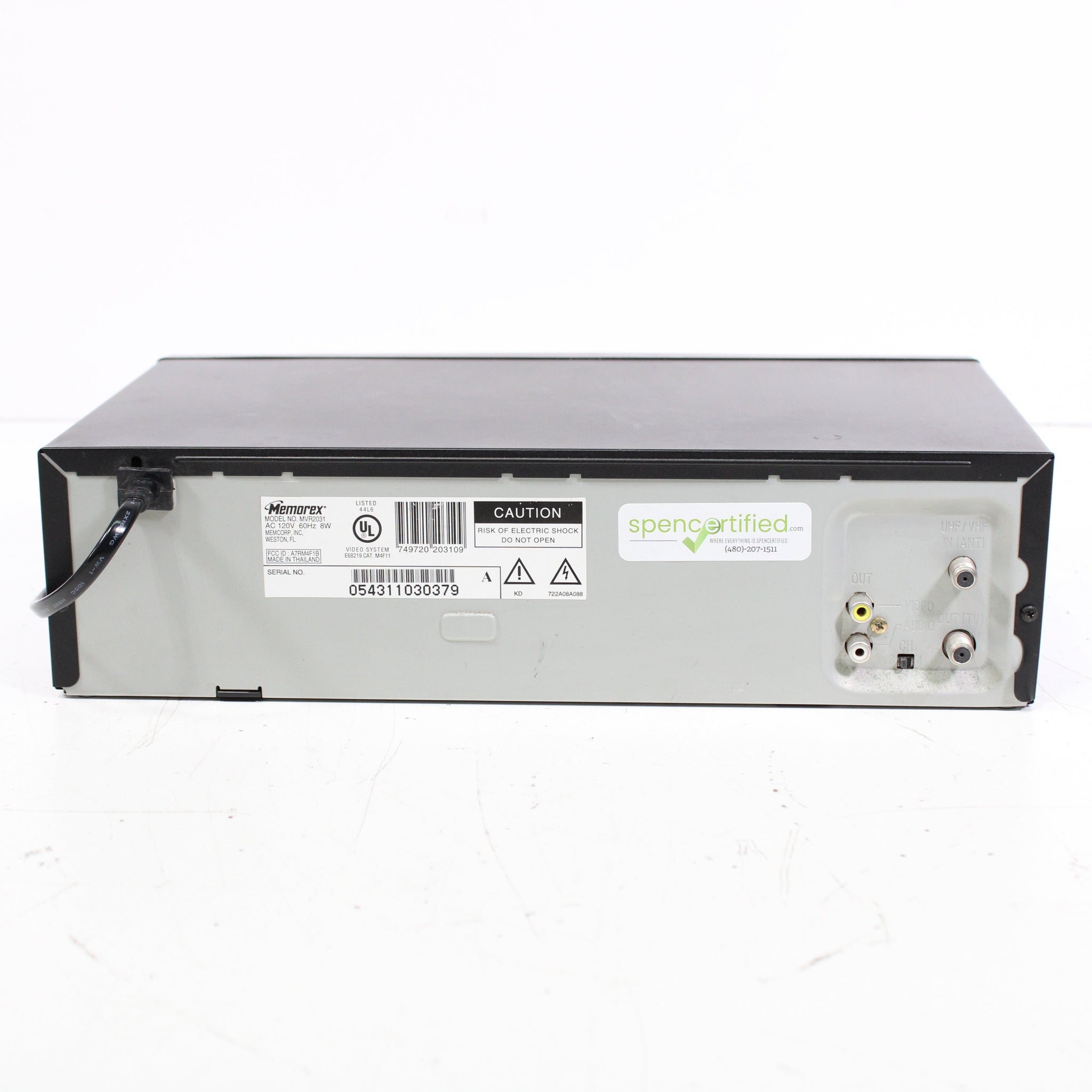 Memorex MVR2031 4-Head VCR VHS Player Quick Start Loading System