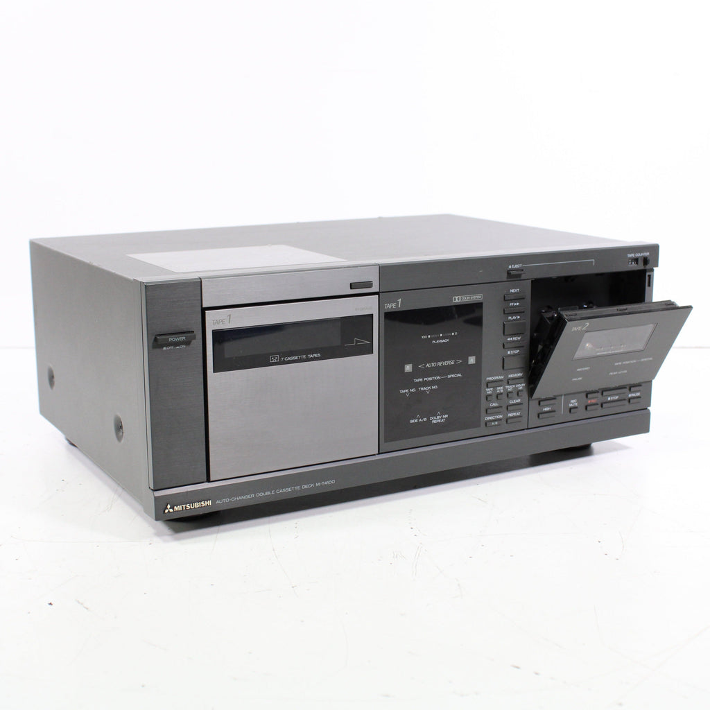 Mitsubishi M-T4100 Rare 7-Cassette Auto-Changer Double Cassette Deck