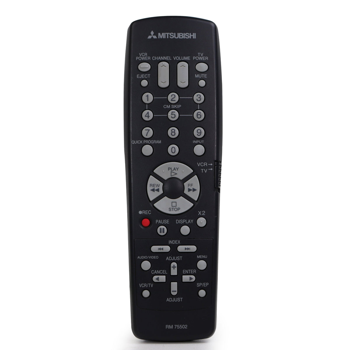 Mitsubishi RM 75502 Remote Control for VCR HS-U747 and More — SpenCertified