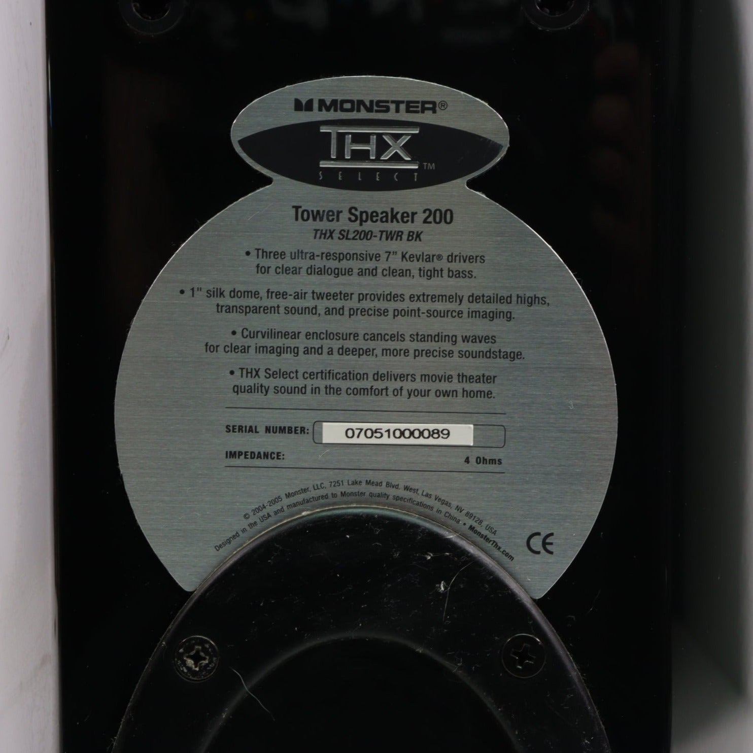 Monster THX Select 200 Speaker Set (Tower Speaker THX Sl200-TWR Subwoo