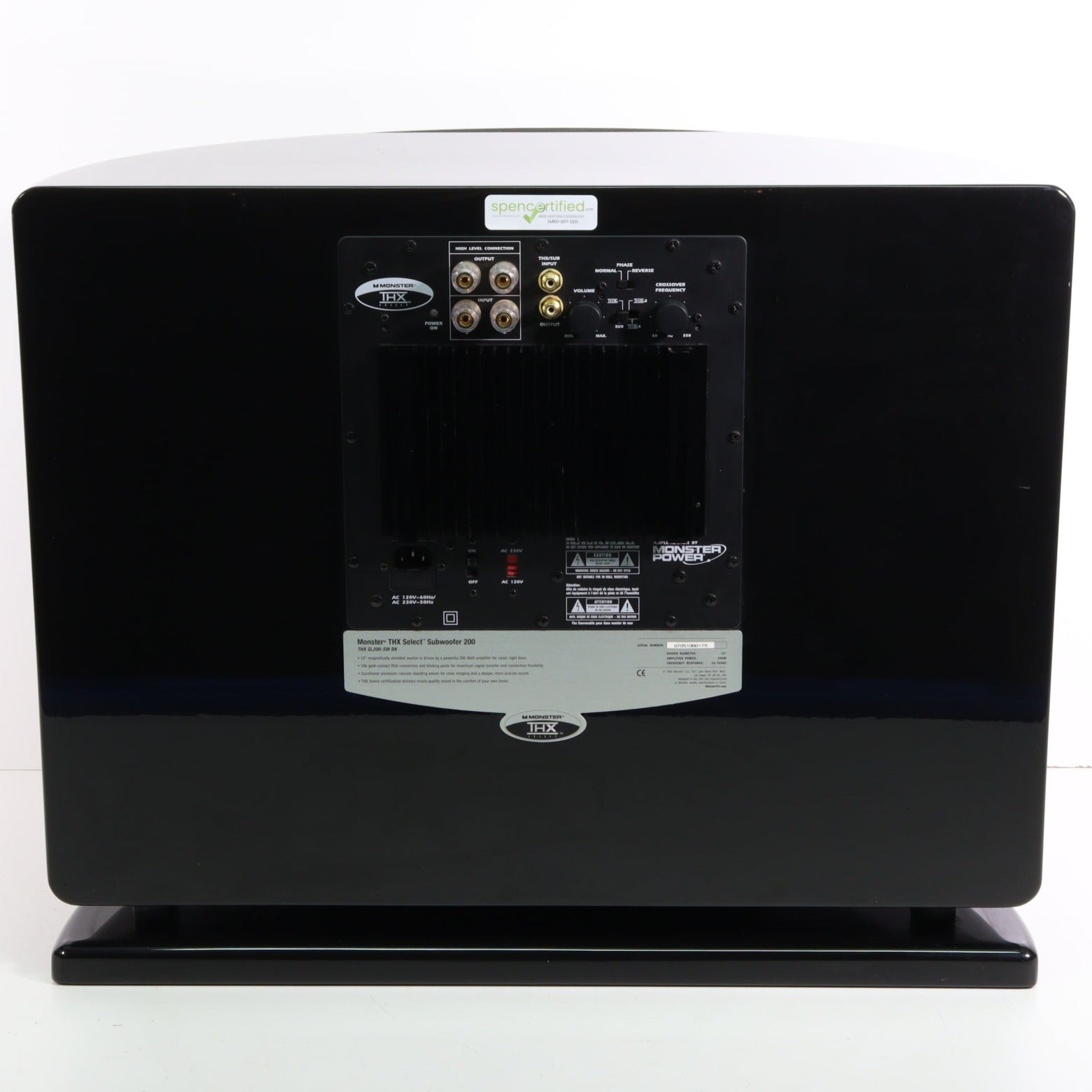 Monster THX Select 200 Speaker Set (Tower Speaker THX Sl200-TWR Subwoo