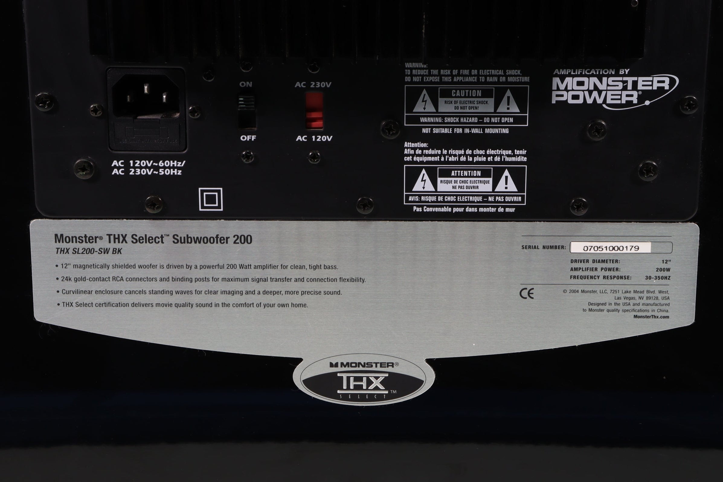 Monster THX Select 200 Speaker Set (Tower Speaker THX Sl200-TWR Subwoo ...