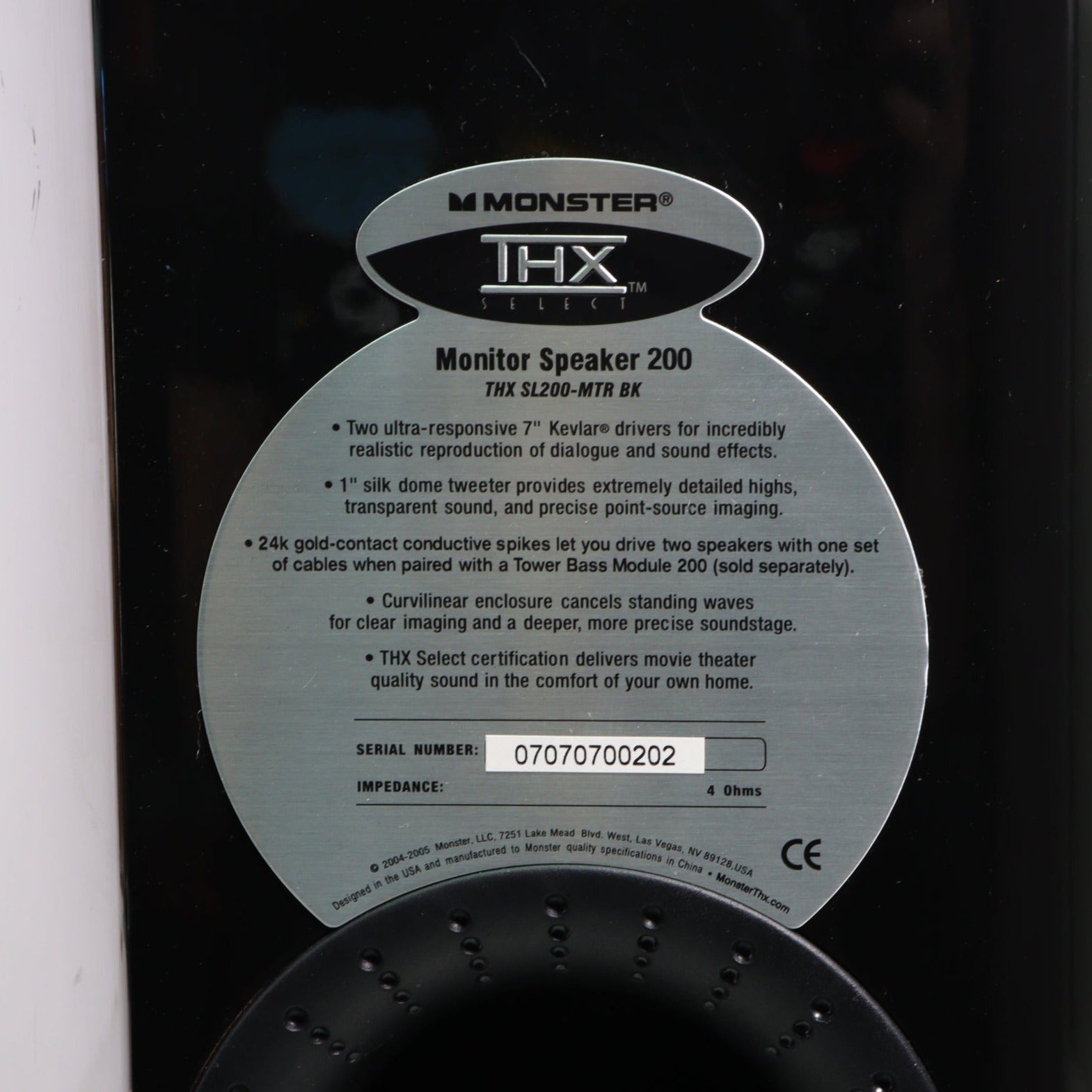 Monster THX Select 200 Speaker Set (Tower Speaker THX Sl200-TWR Subwoo