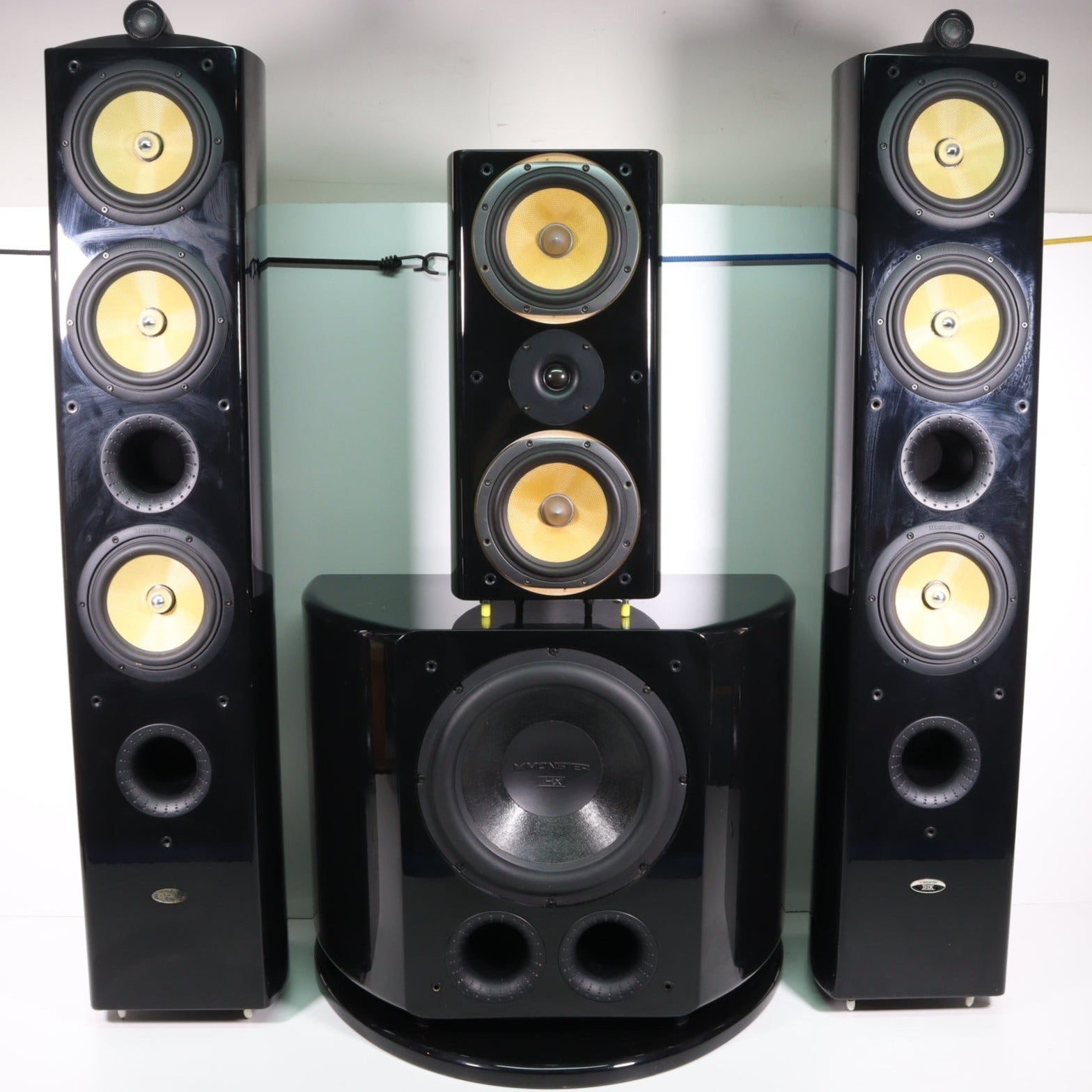 Monster THX Select 200 Speaker Set (Tower Speaker THX Sl200-TWR Subwoo ...