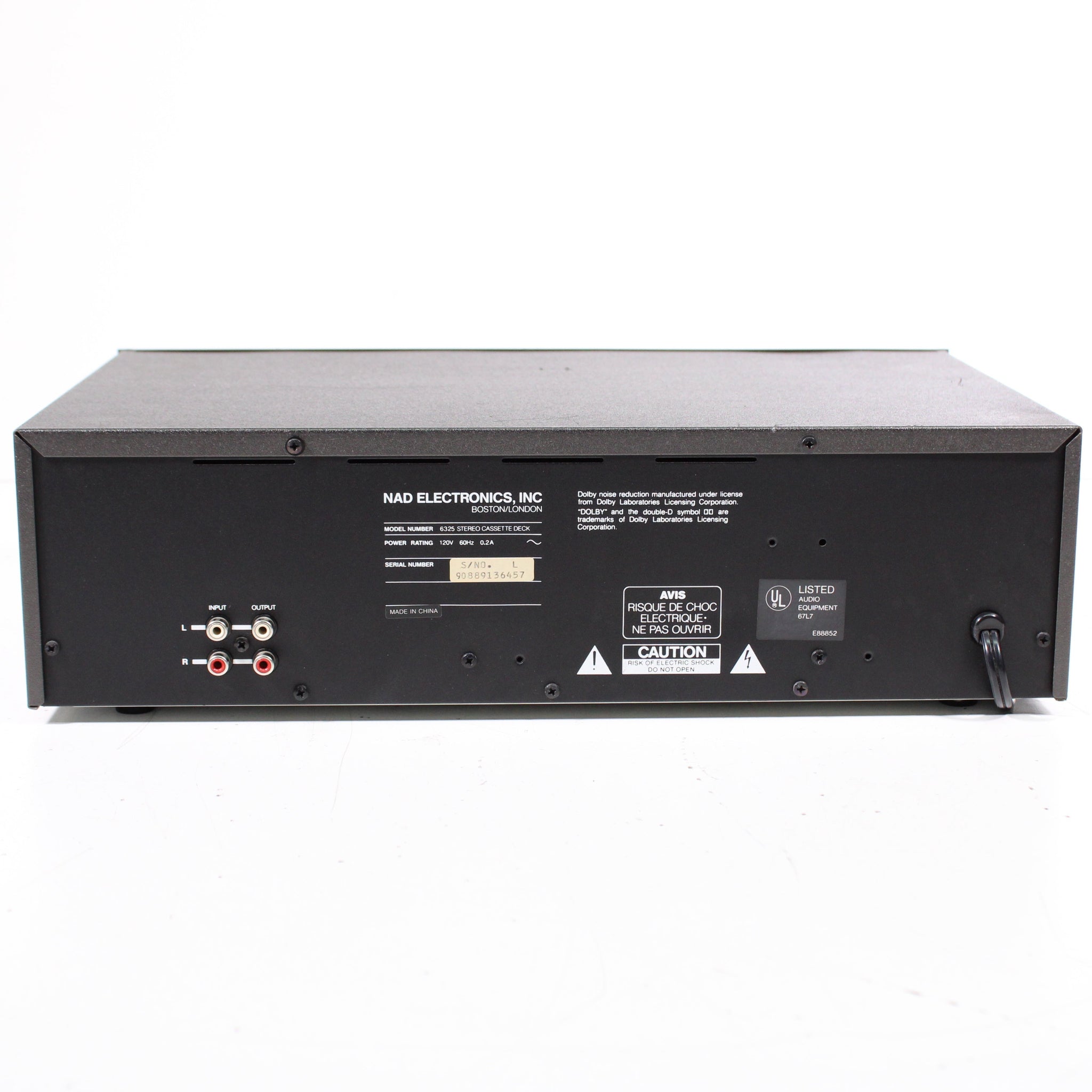 NAD Electronics 6325 Vintage Stereo Cassette Deck