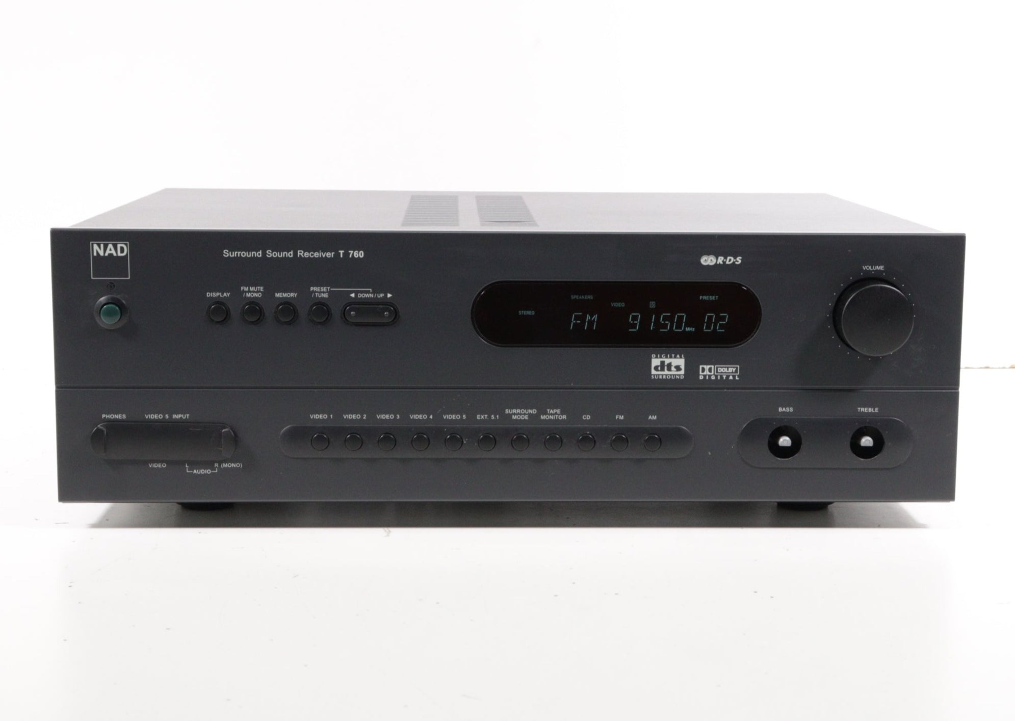NAD T 760 AV Surround Sound Receiver (NO REMOTE) — SpenCertified
