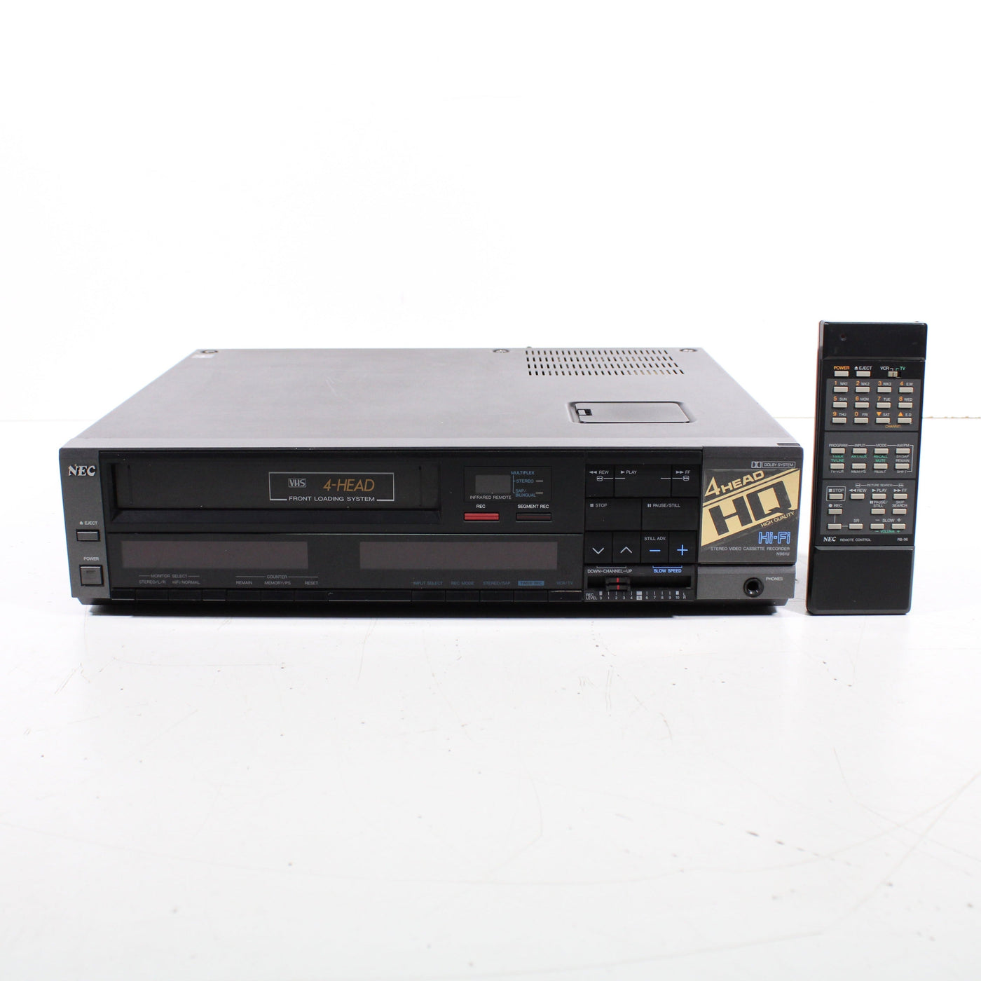 NEC N961U 4 Head Hi-Fi Stereo VCR Video Cassette Recorder with Origina ...