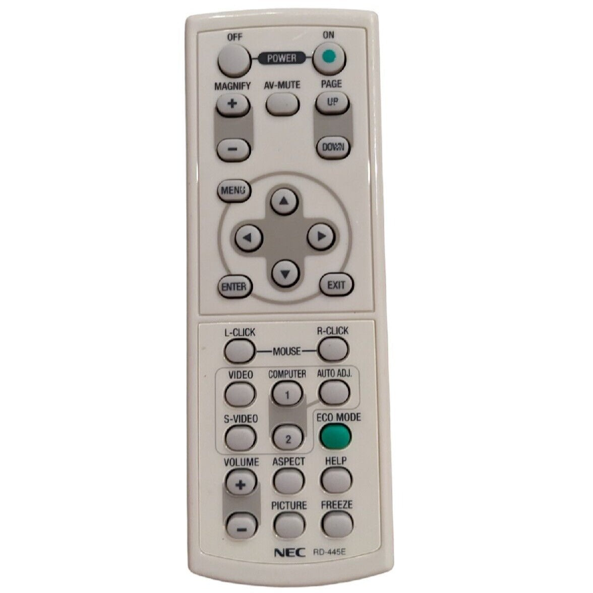 NEC RD-445E Remote Control for Projector NP310 and More — SpenCertified