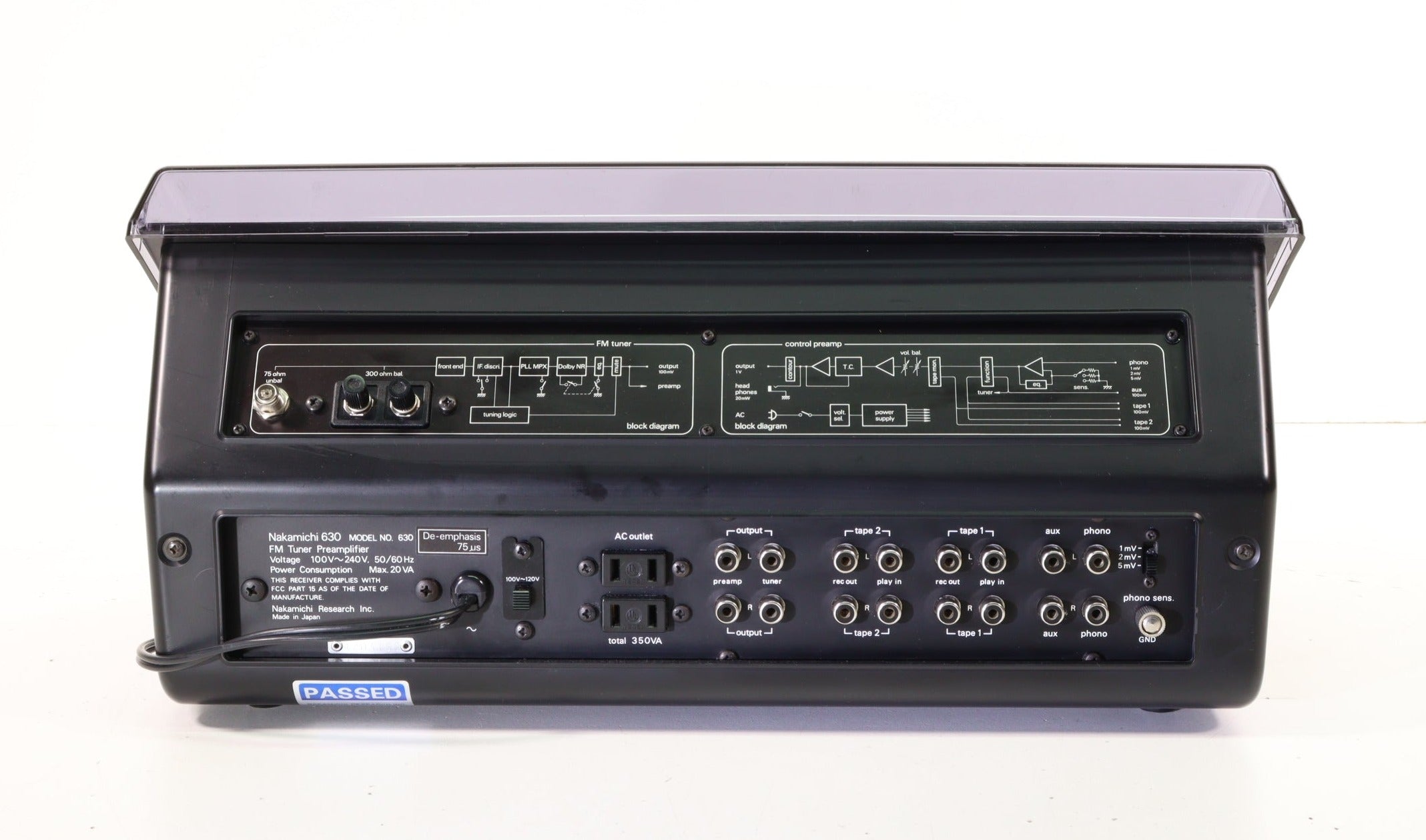 Nakamichi 630 FM Tuner Preamplifier Made in Japan — SpenCertified