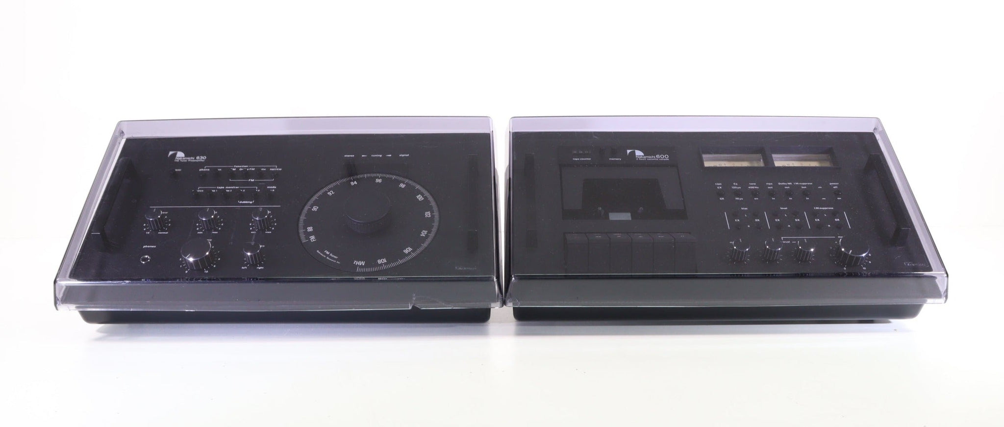 Nakamichi 630 and 600 System Pair (FM Tuner Preamplifier and 2 Head Ca