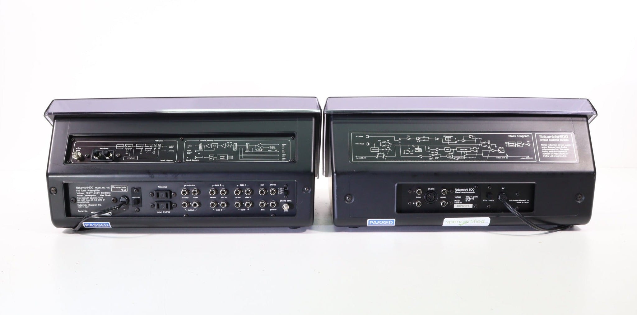 Nakamichi 630 and 600 System Pair (FM Tuner Preamplifier and 2 Head Ca