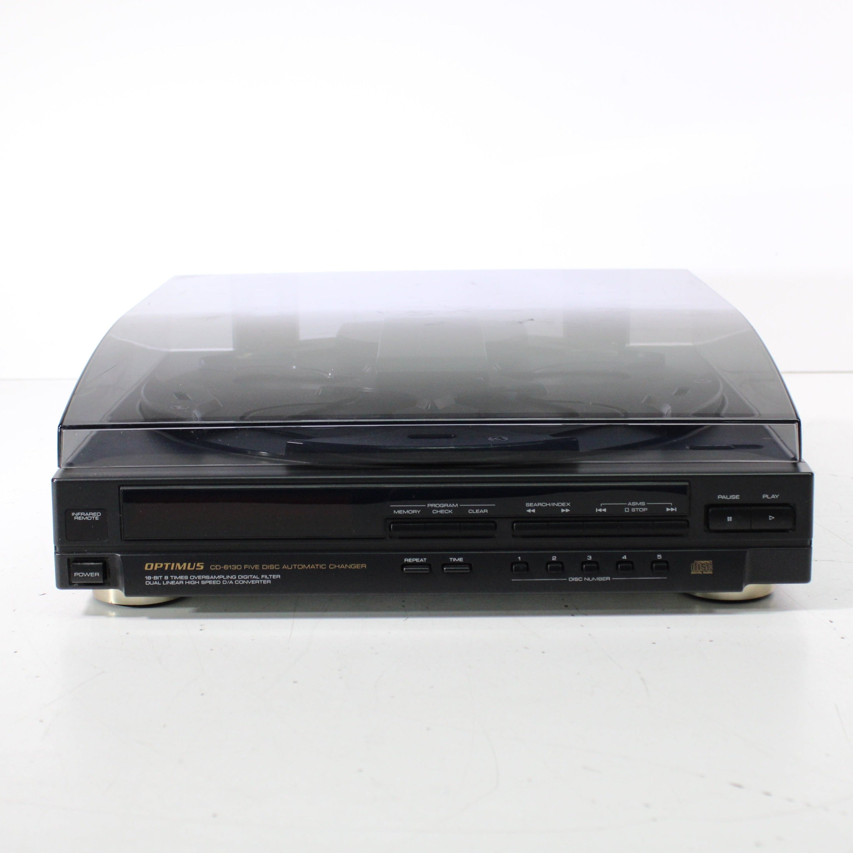 Optimus CD-6130 5-Disc Automatic Changer Unique Top Loading Design (19 ...