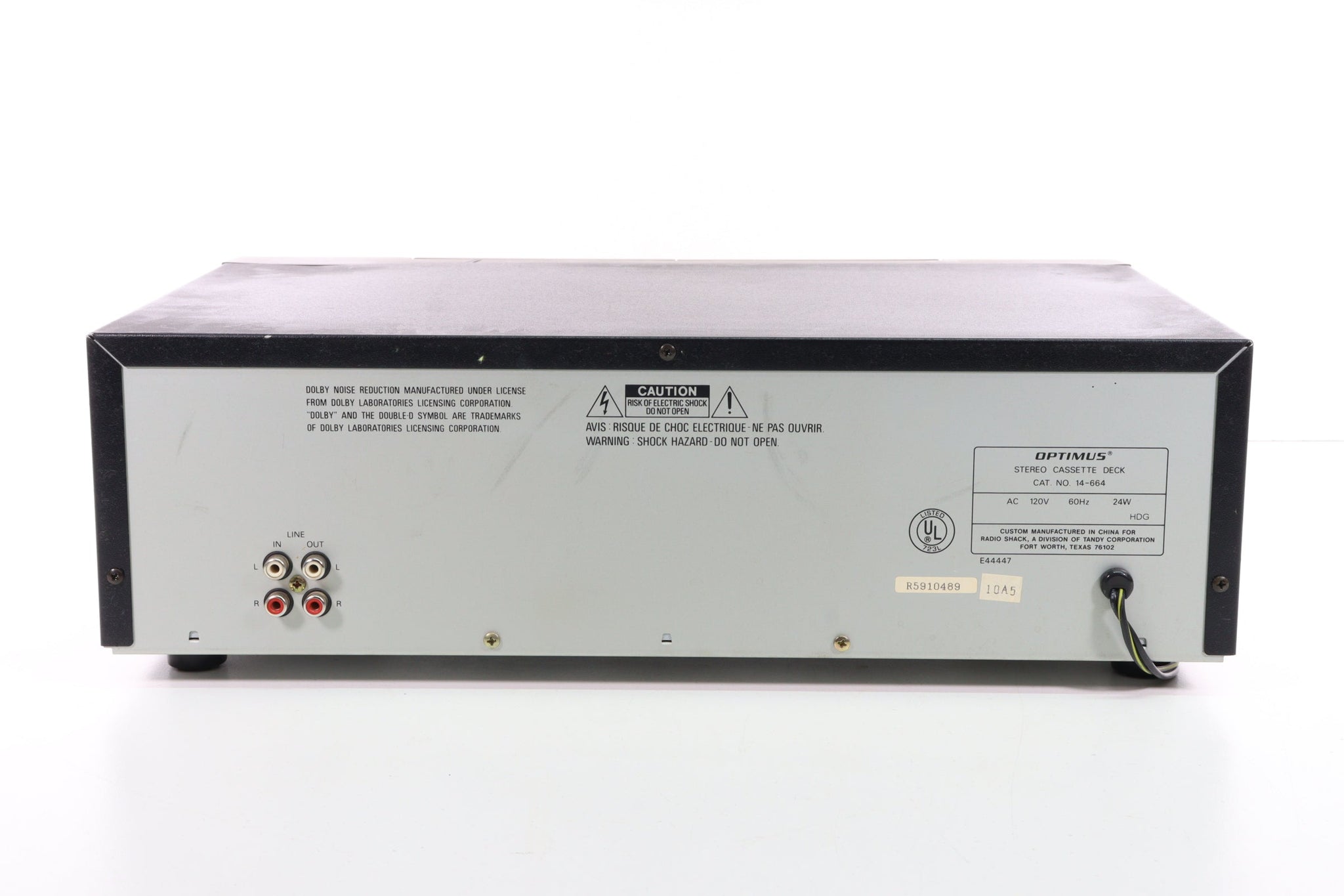 Optimus SCT-49 High Speed Dubbing Dual Stereo Cassette Deck (DECK 2 HA