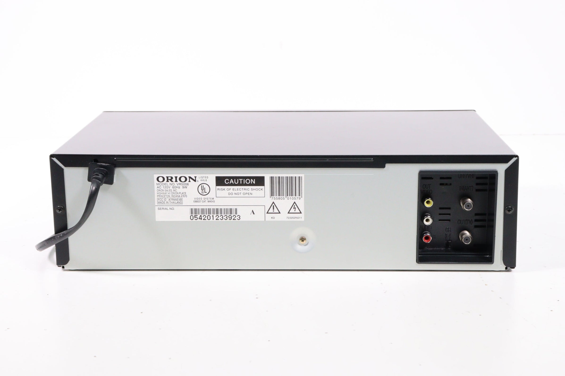Orion VR5006 4-Head Hi-Fi VCR VHS Player — SpenCertified