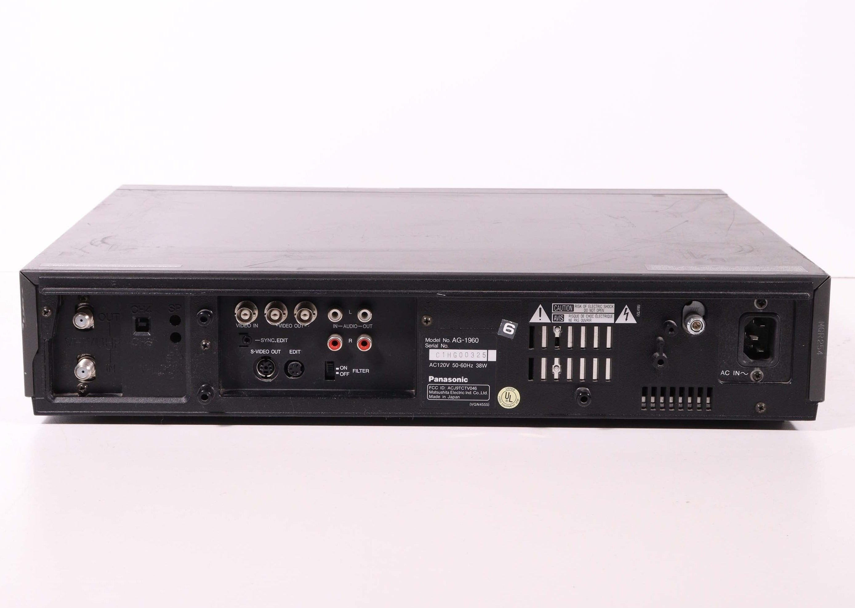 Panasonic AG-1960 Pro Line 4-Head SQPB VHS VCR Video Cassette Recorder ...