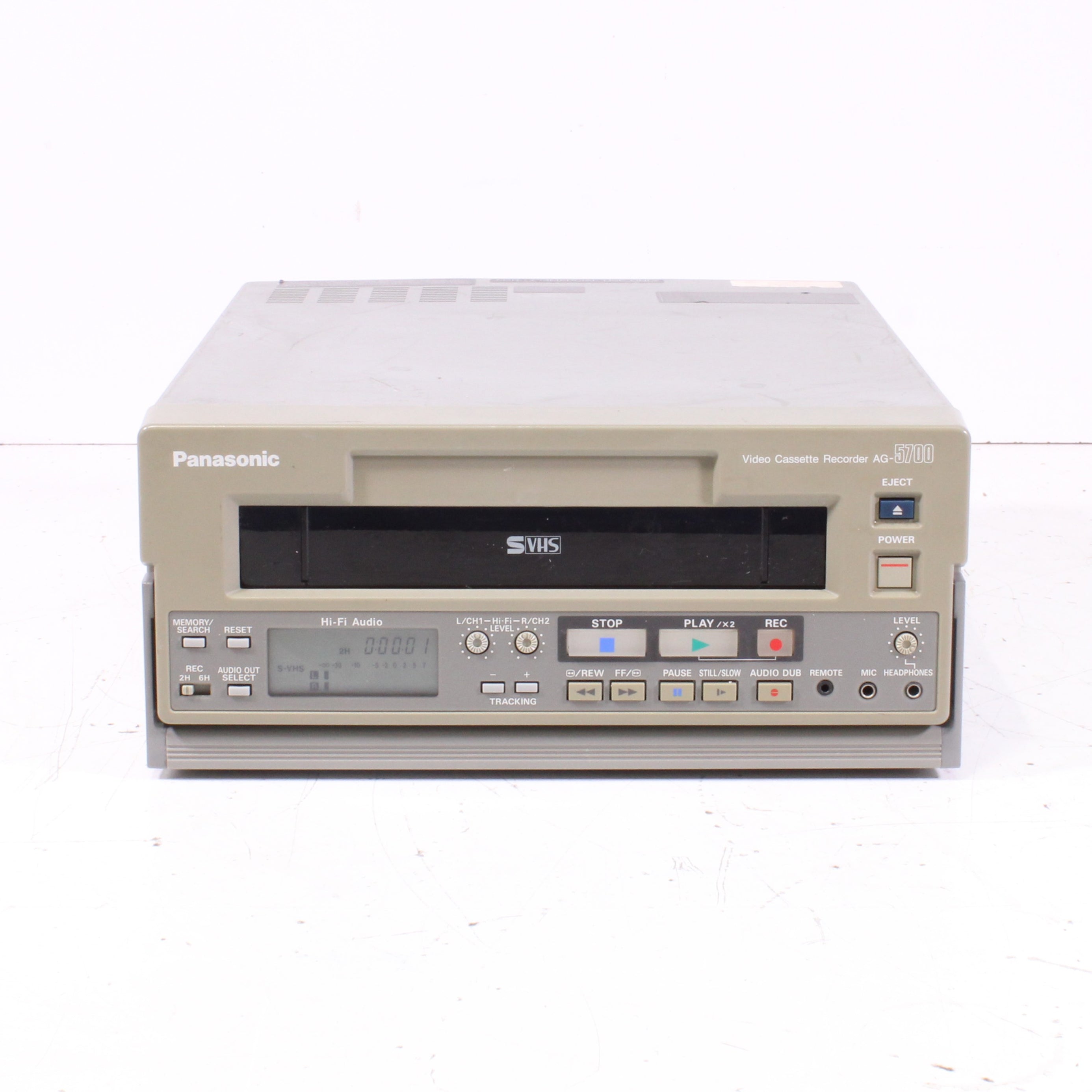 Panasonic AG-5700 S-VHS VCR | Pro Editing Deck, Refurbished — SpenCertified