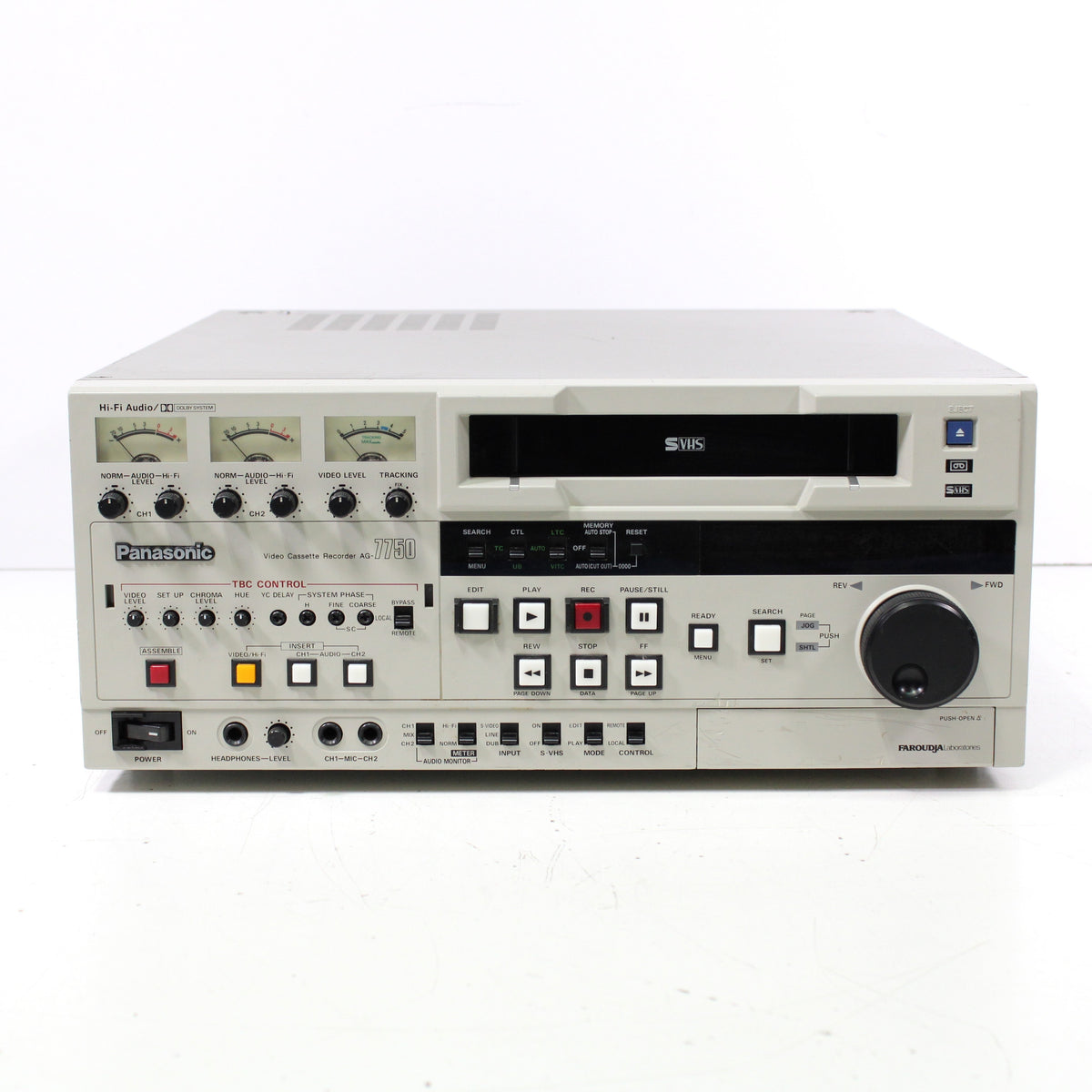 Panasonic AG-7750 SVHS Super-VHS Commercial VCR Professional Editor ...