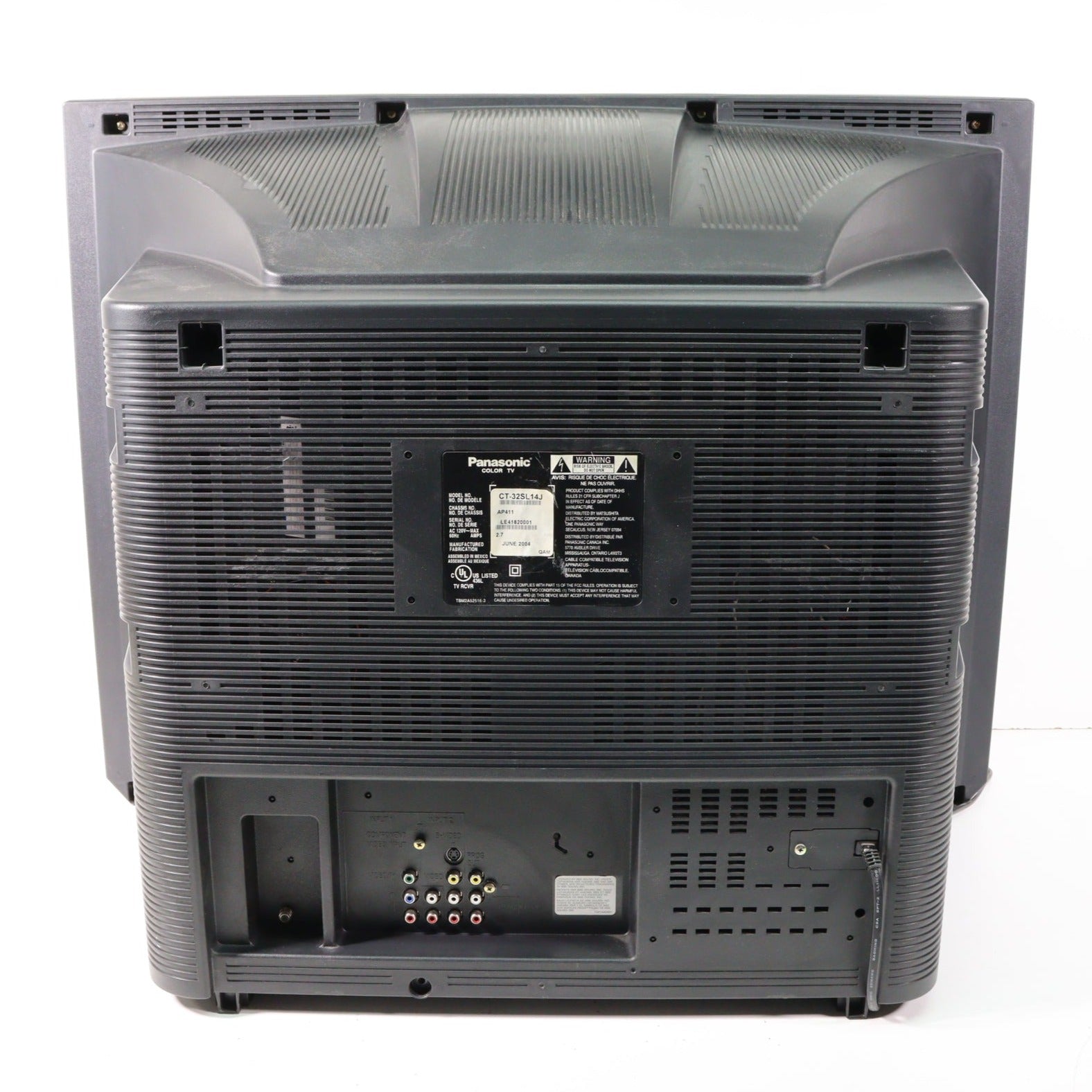 Panasonic CT-32SL14J 32" Big Screen Tube TV for Gaming with Component