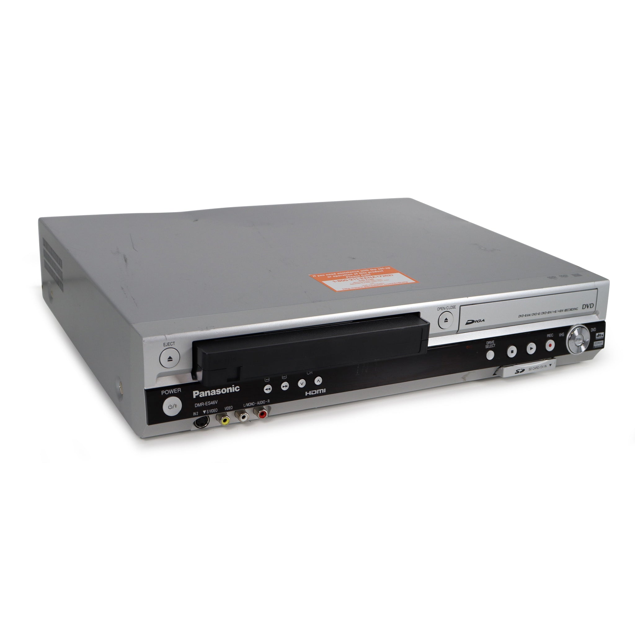 Panasonic DMR-ES46V VHS to DVD Converter, VCR DVD Combo Player Recorde ...