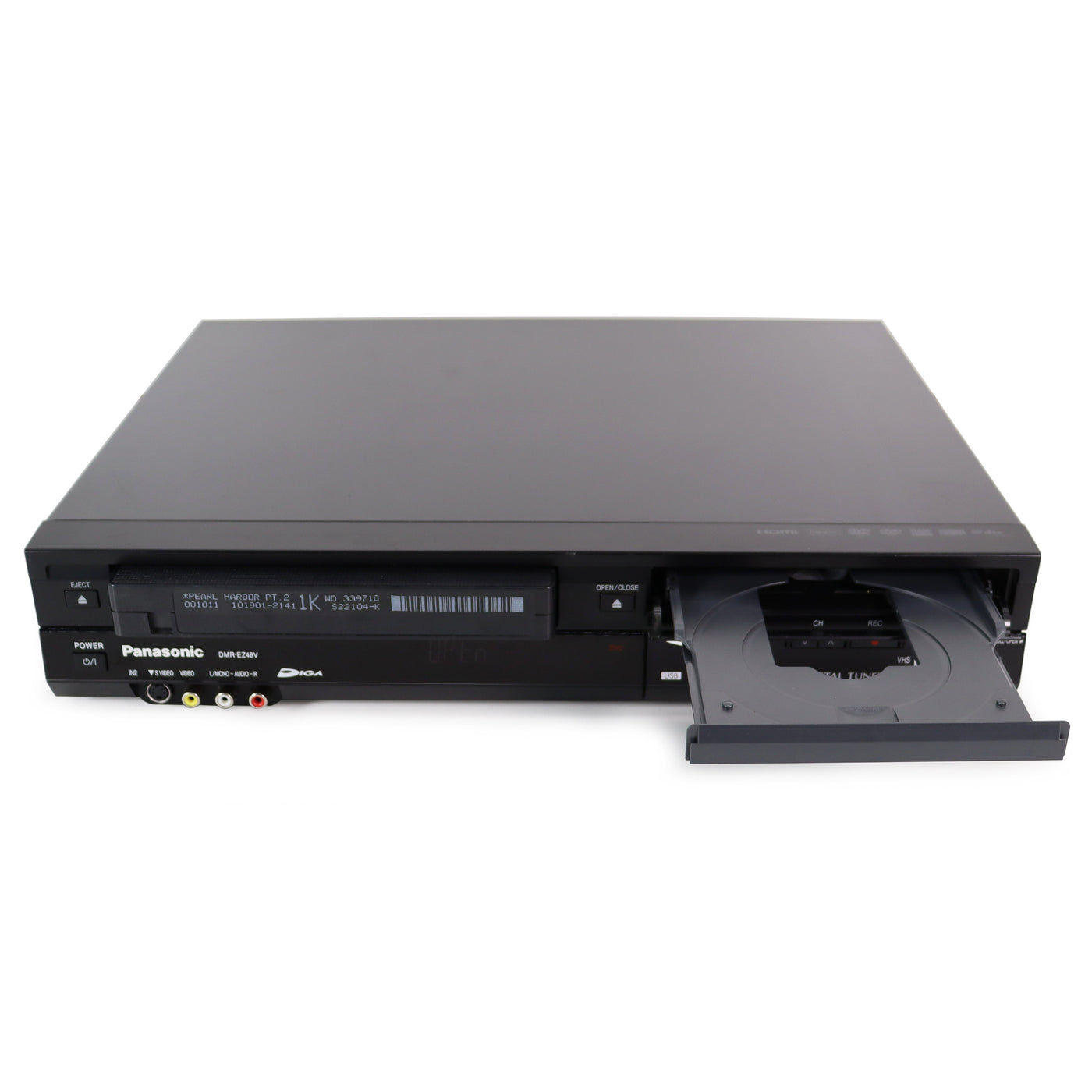 Panasonic DMR-EZ48V Digital DVD Recorder VCR Combo VHS to DVD (2012 ...
