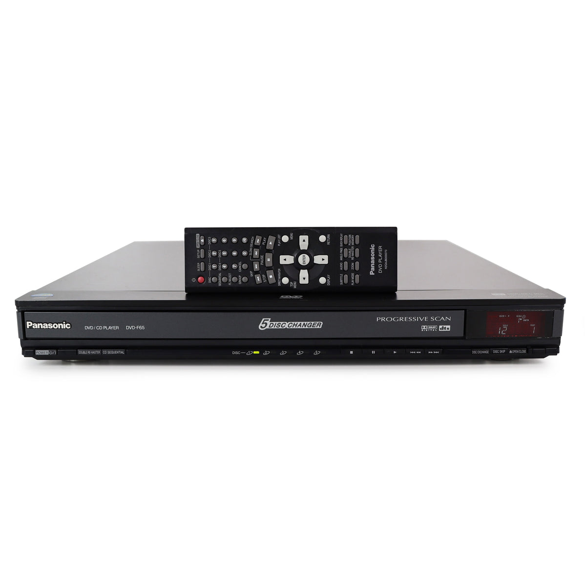 Panasonic DVD-F65 5-Disc DVD CD Player Changer with Progressive Scan ...