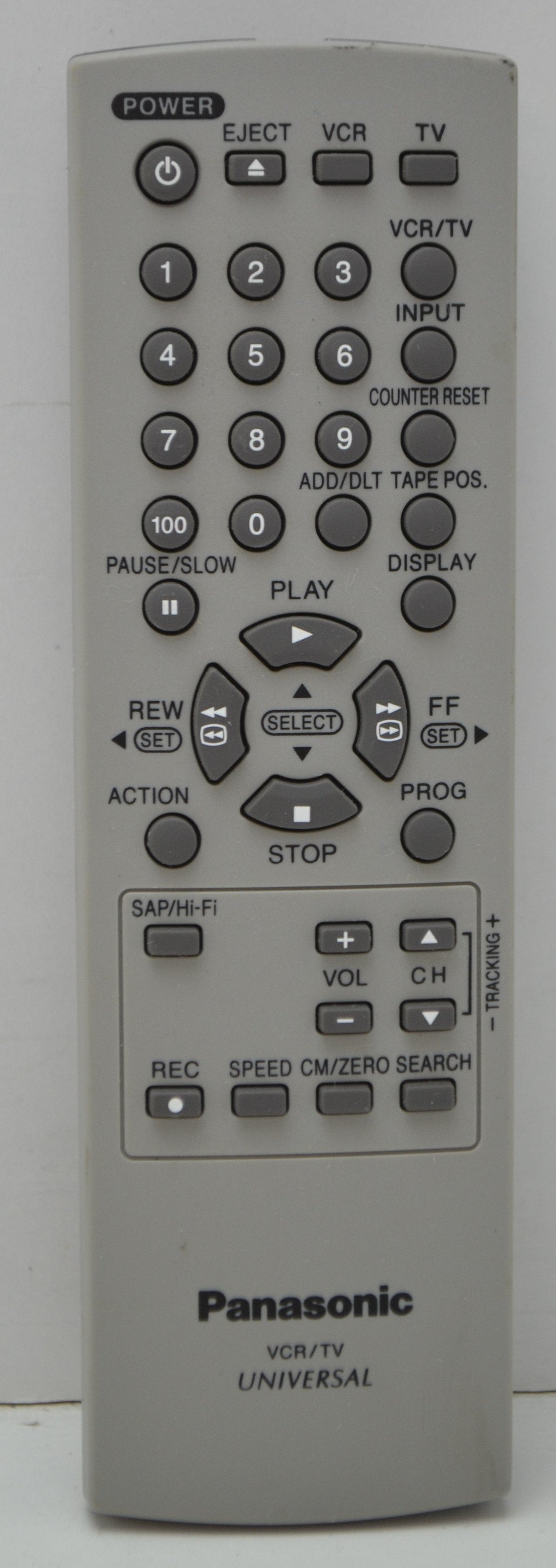 Panasonic EUR7723KA0 Remote Control for VCR PV-V4524S and More ...