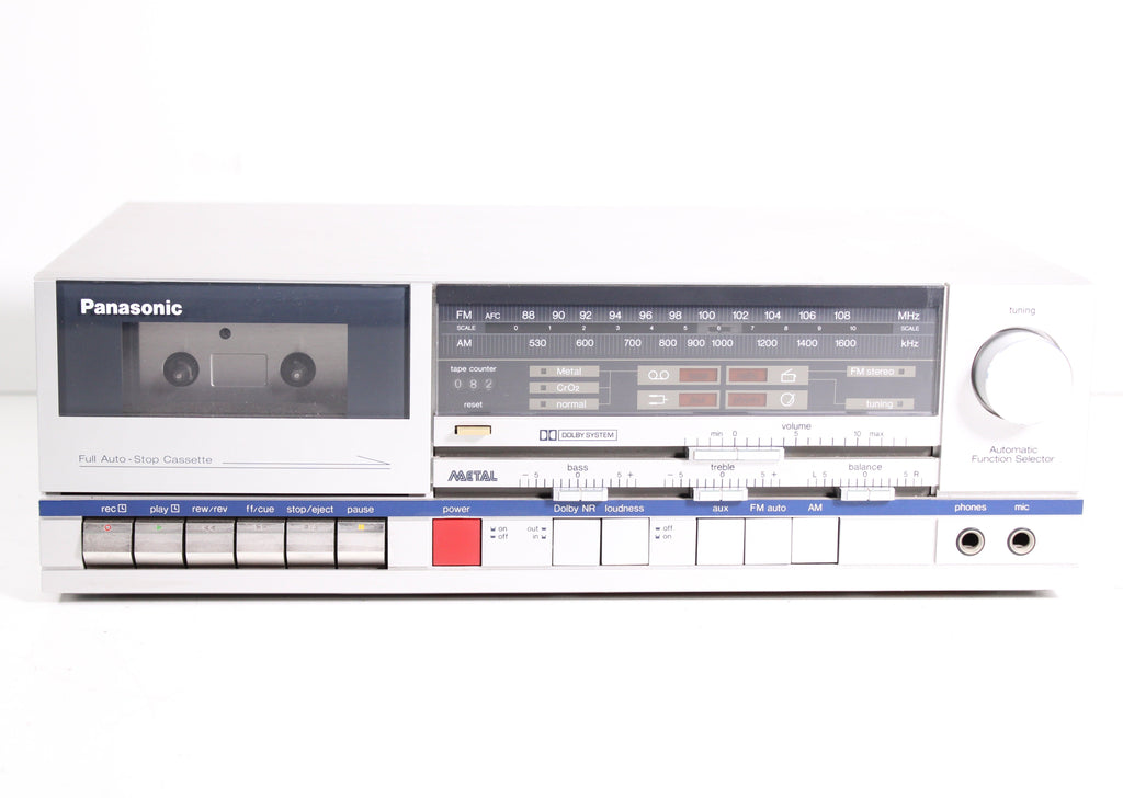 Panasonic Music System Pair SG-P200 AM FM Radio with Cassette Deck SF-