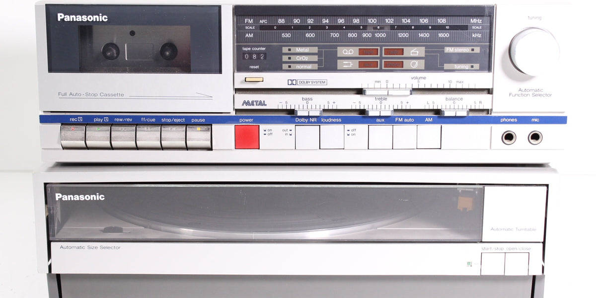 Panasonic Music System Pair SG-P200 AM FM Radio with Cassette Deck SF ...