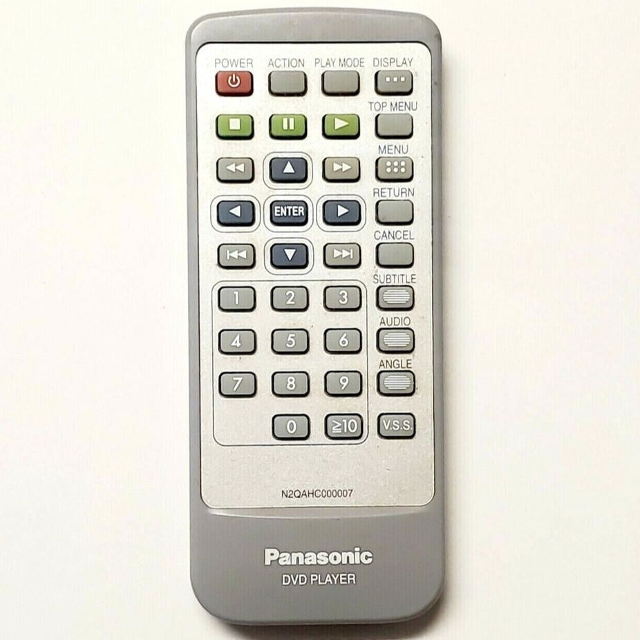 Panasonic N2QAHC000007 Remote Control for Portable DVD Player DVD-LV57 ...