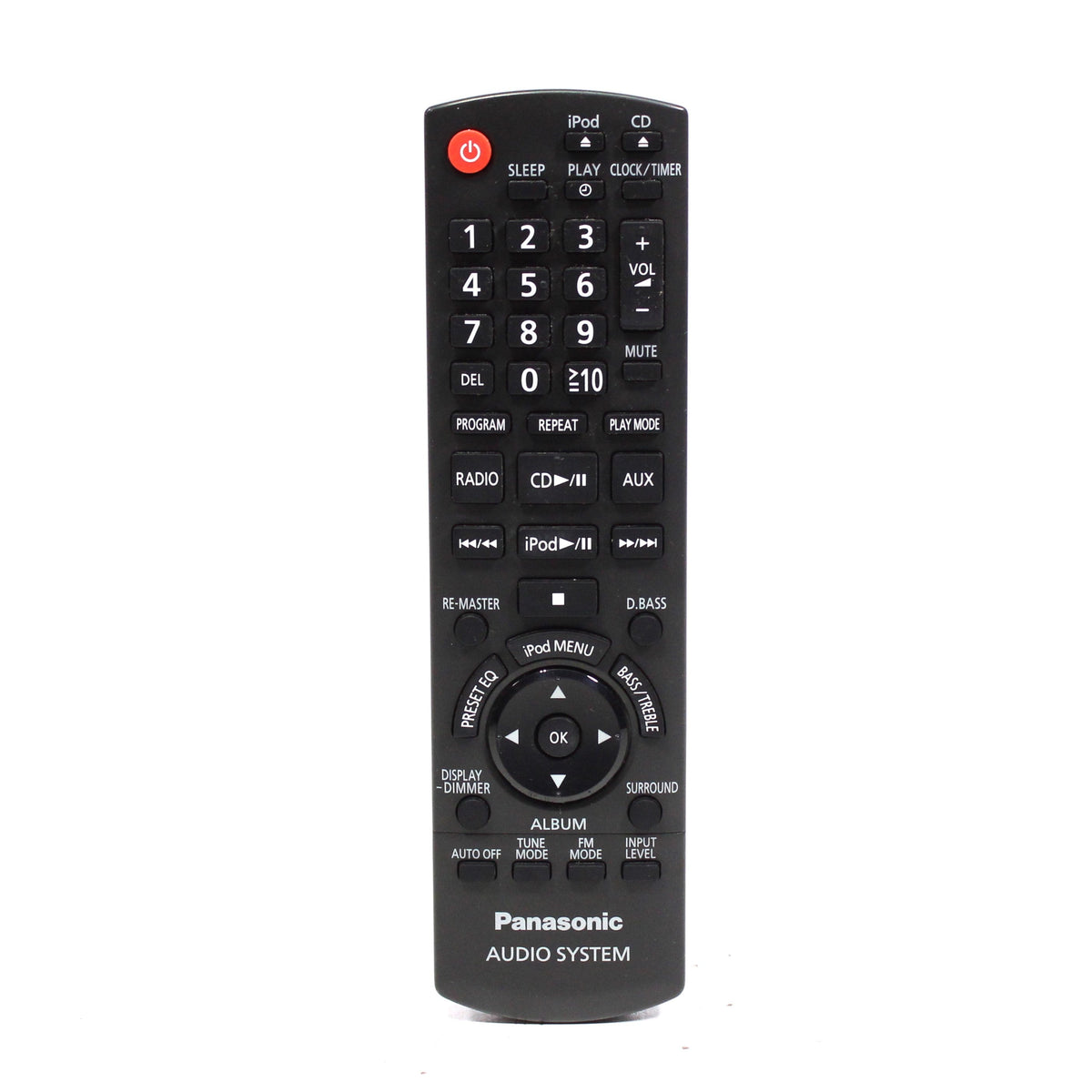 Panasonic N2QAYB000522 Remote Control for Compact Stereo System SA-HC3 ...