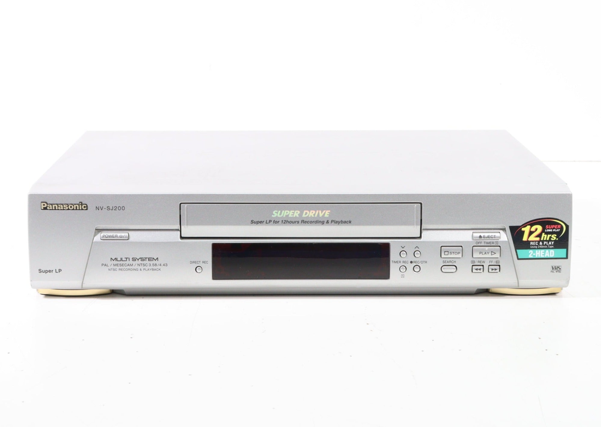 Panasonic NV-SJ200 VCR Video Cassette Recorder Super LP for 12 Hours R ...
