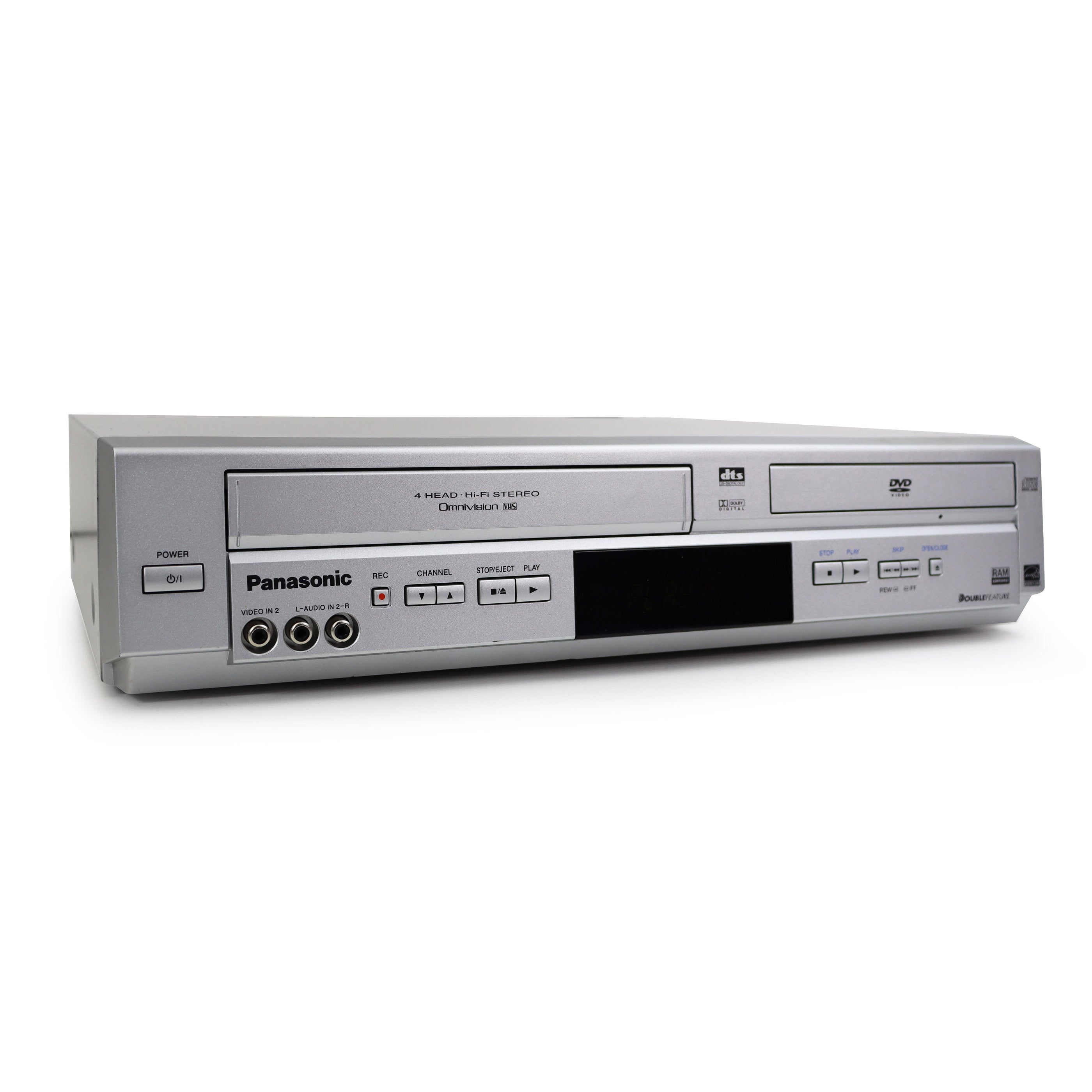 Panasonic PV-D4744S DVD VCR Combo Player with Omnivision — SpenCertified