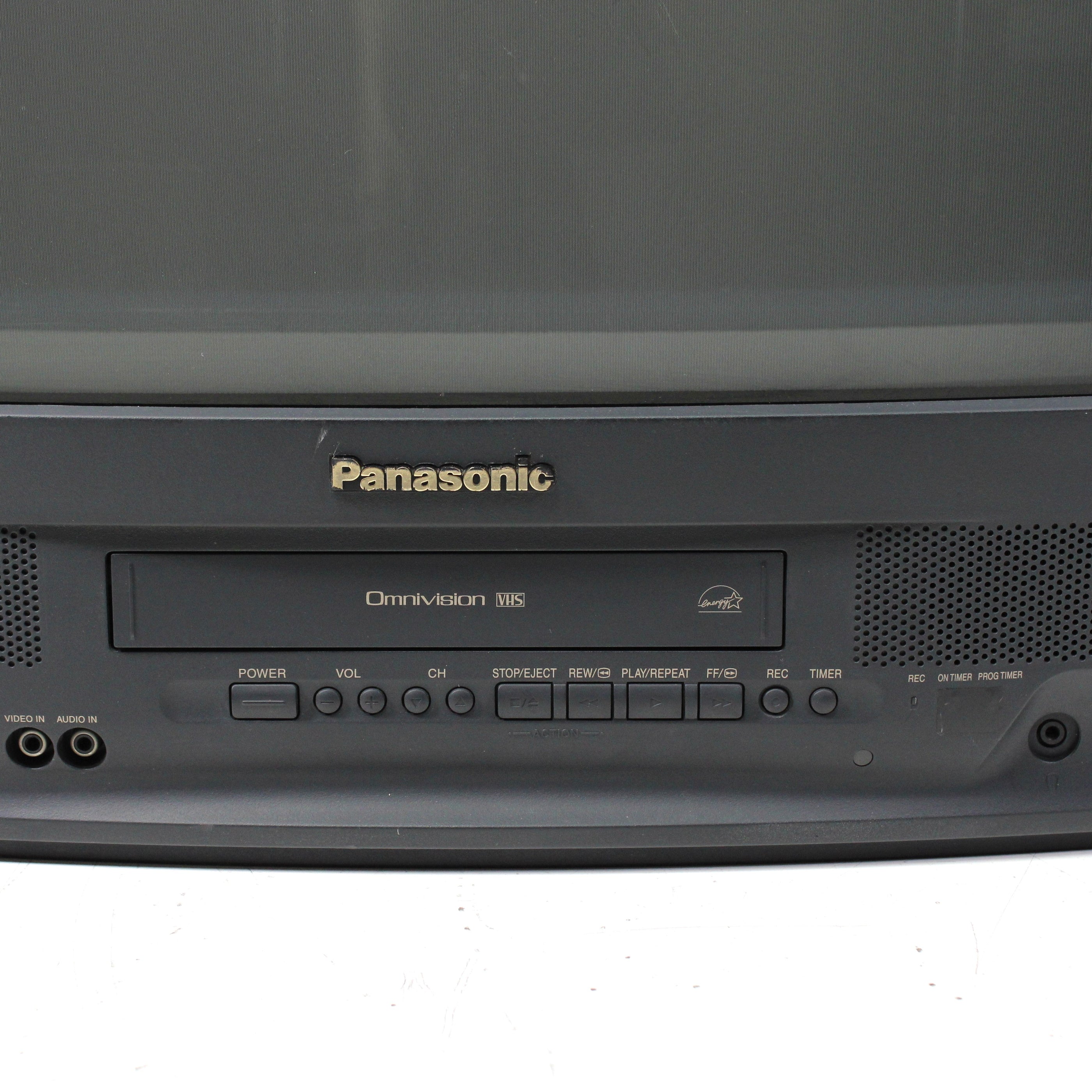 Panasonic PVQ-2012 20" TV VCR Combo Retro Gaming CRT TV (2002 ...