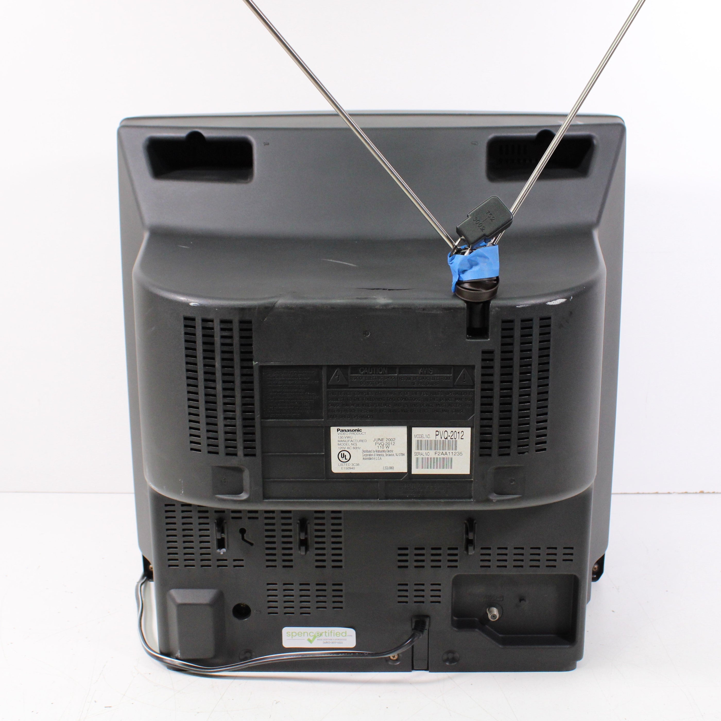 Panasonic PVQ-2012 20" TV VCR Combo Retro Gaming CRT TV (2002 ...