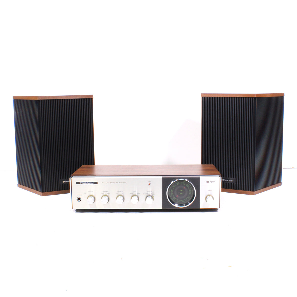 Panasonic RE-7412 Vintage AM/FM Stereo Receiver with Speaker Pair ...