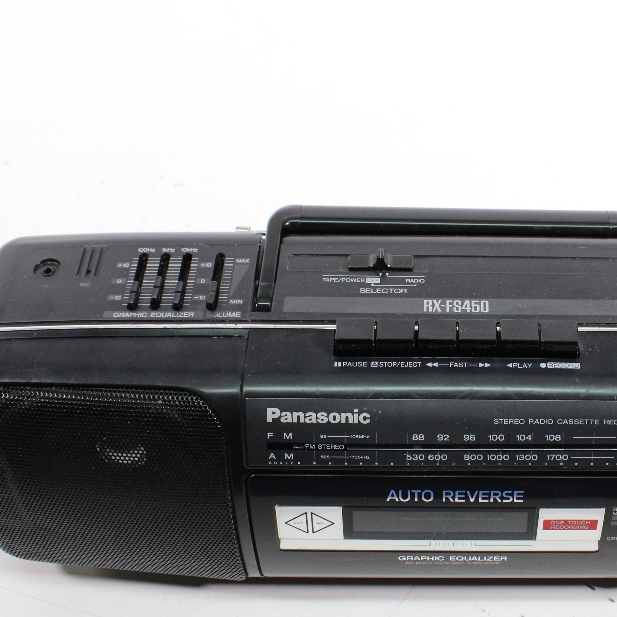 Panasonic RX-FS450 AM FM Stereo Radio Cassette Recorder Boombox (AS IS
