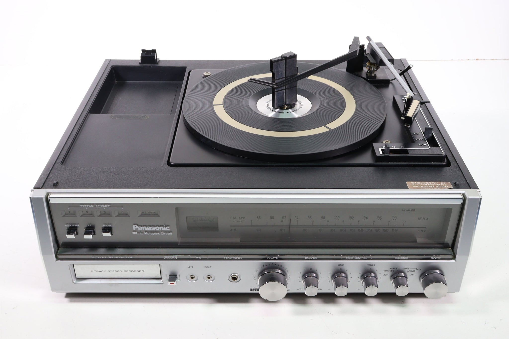 Panasonic SE-3170 8-Track Player and Turntable