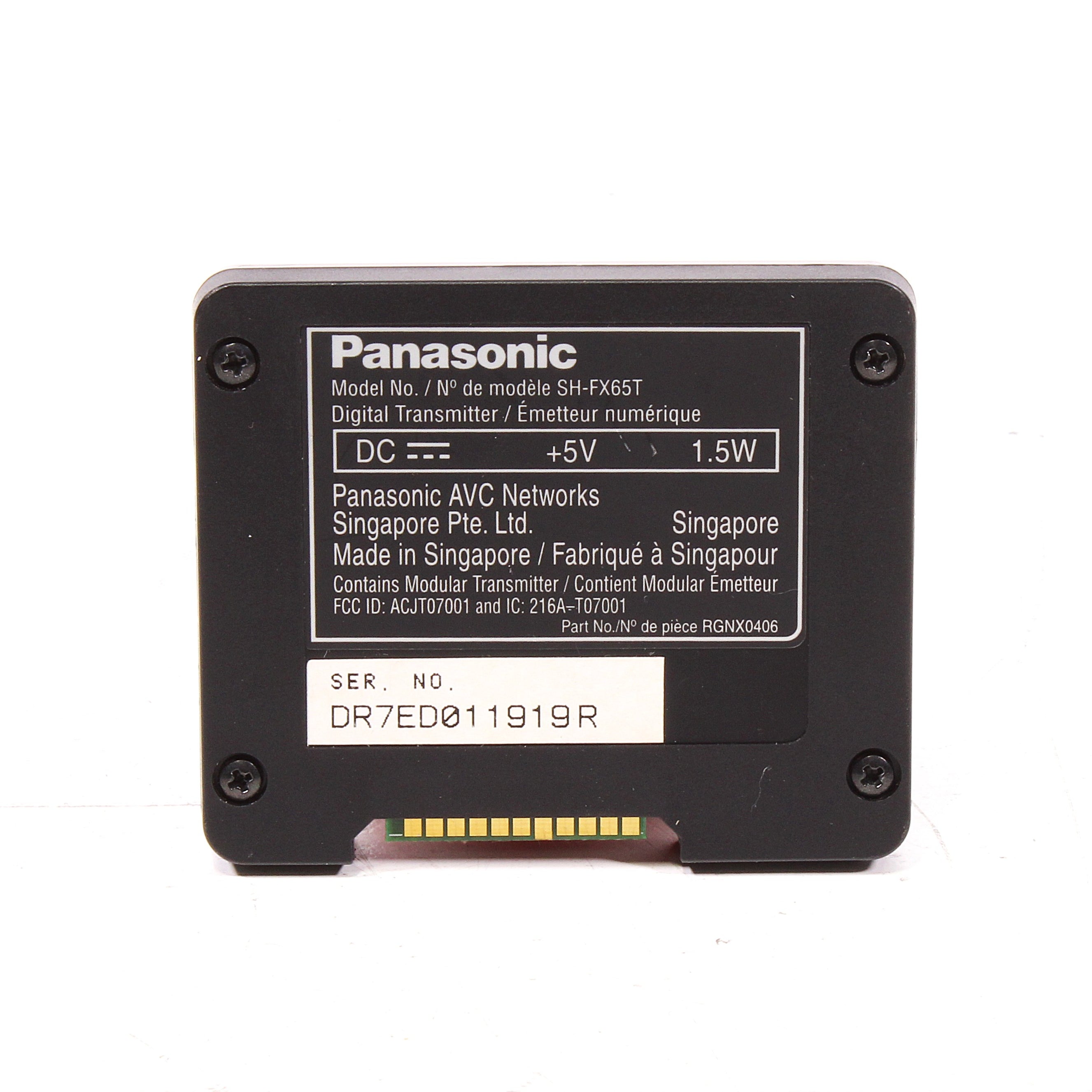Panasonic SE-FX65 Wireless System Receiver and SH-FX65T Digital Transm ...