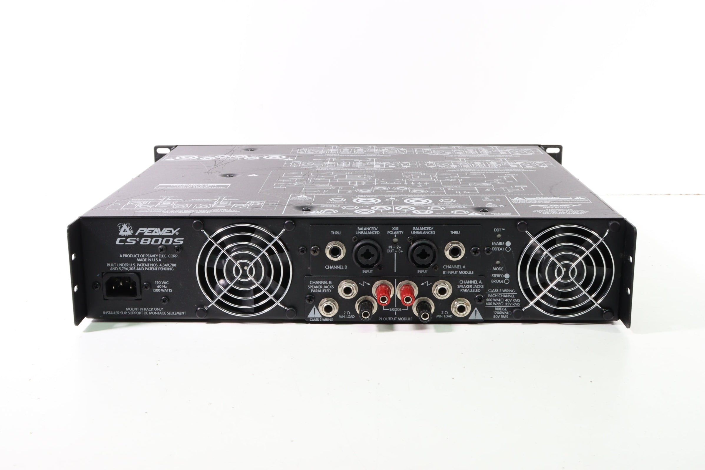 Peavey CS800S 1200W Professional Stereo Power Amplifier — SpenCertified