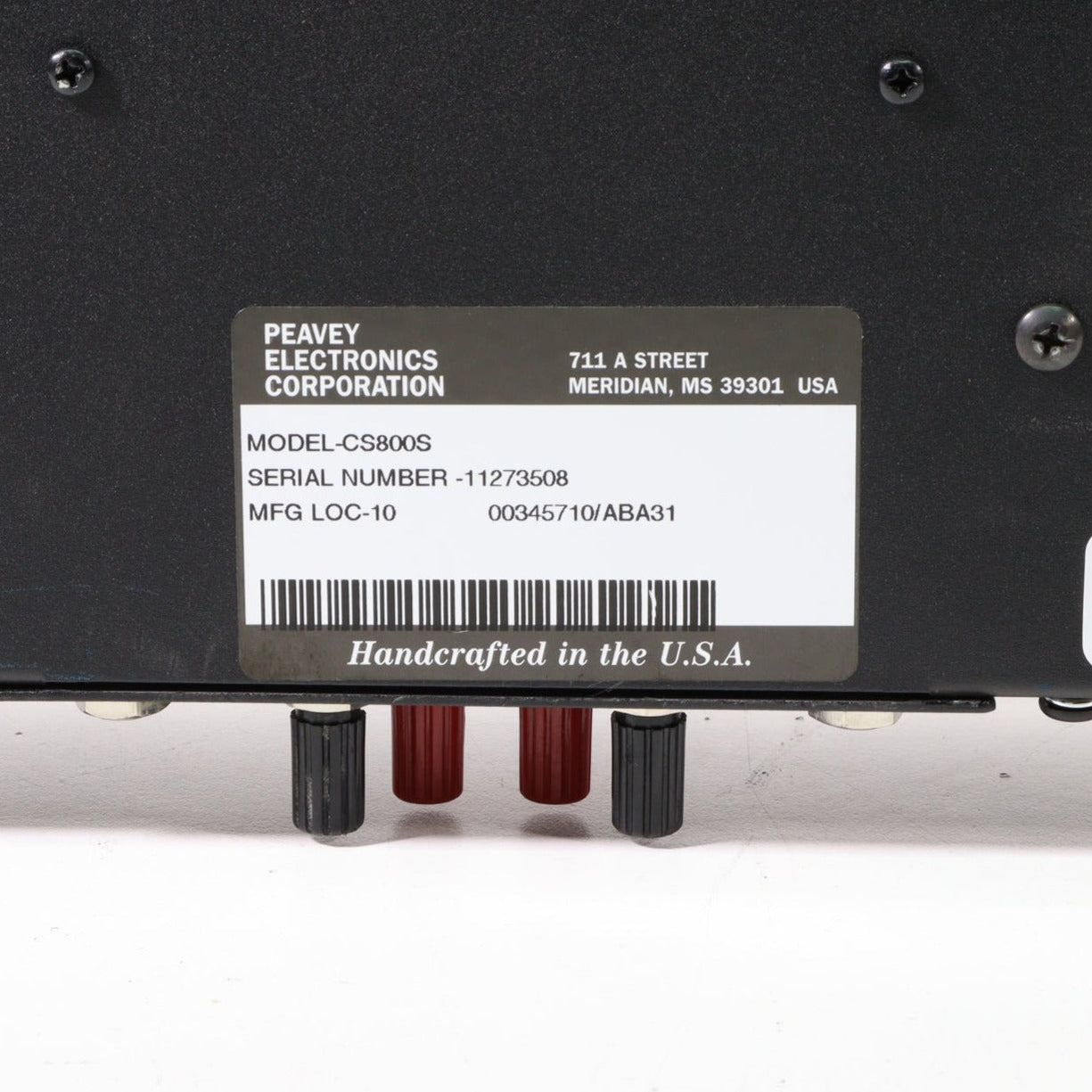 Peavey CS800S 1200W Professional Stereo Power Amplifier — SpenCertified