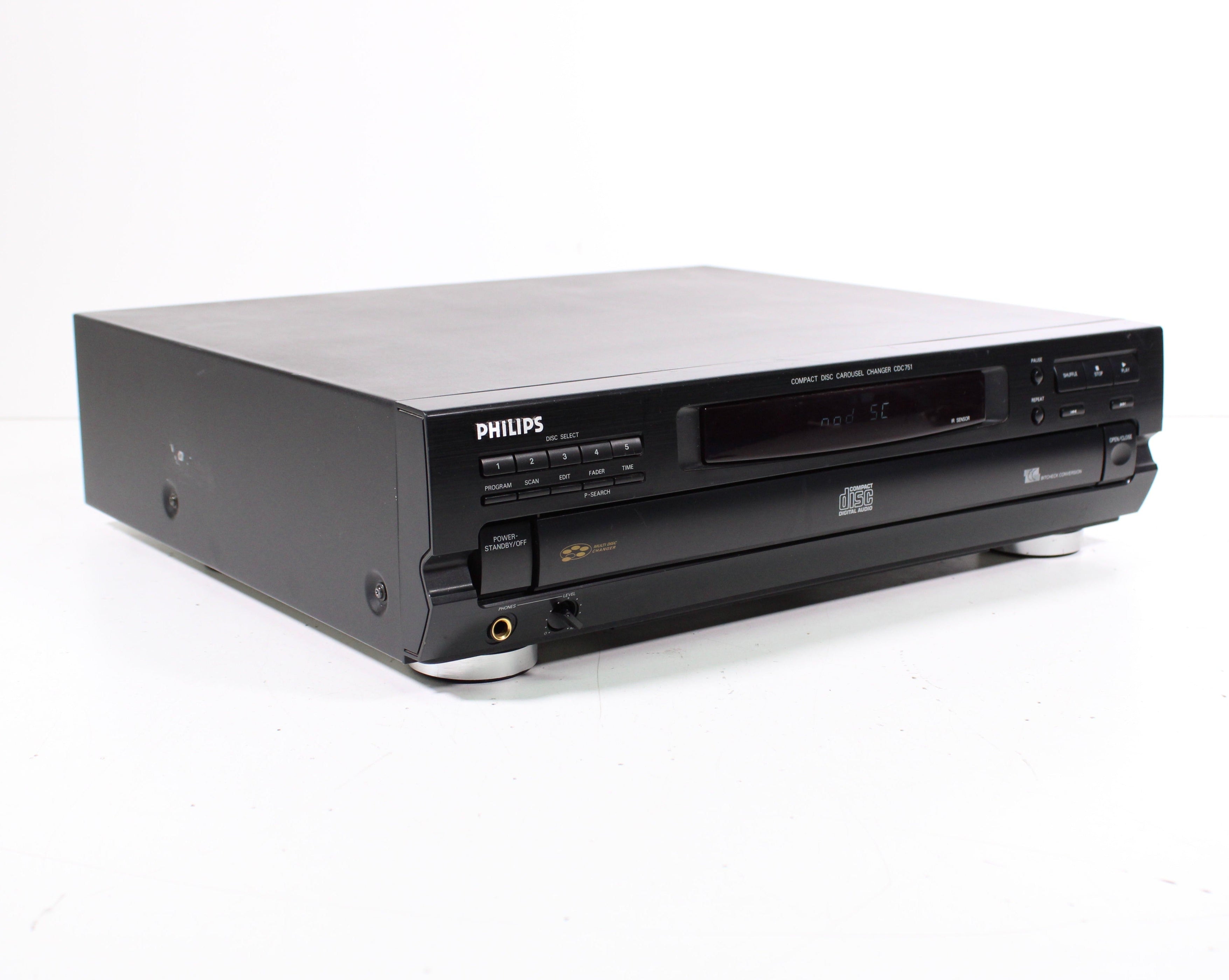 Philips CDC751 5-Disc CD Compact Disc Carousel Changer — SpenCertified