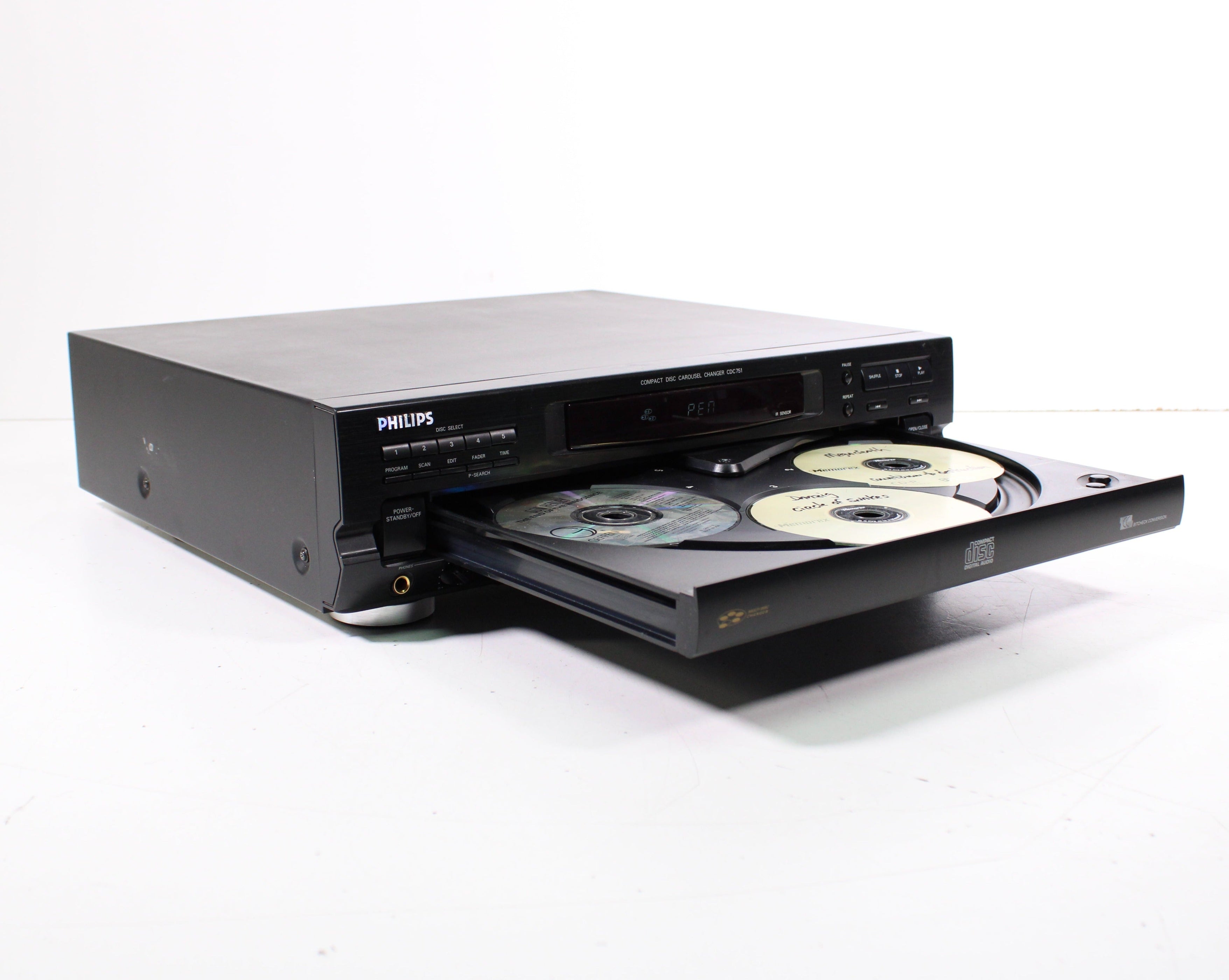Philips CDC751 5-Disc CD Compact Disc Carousel Changer — SpenCertified