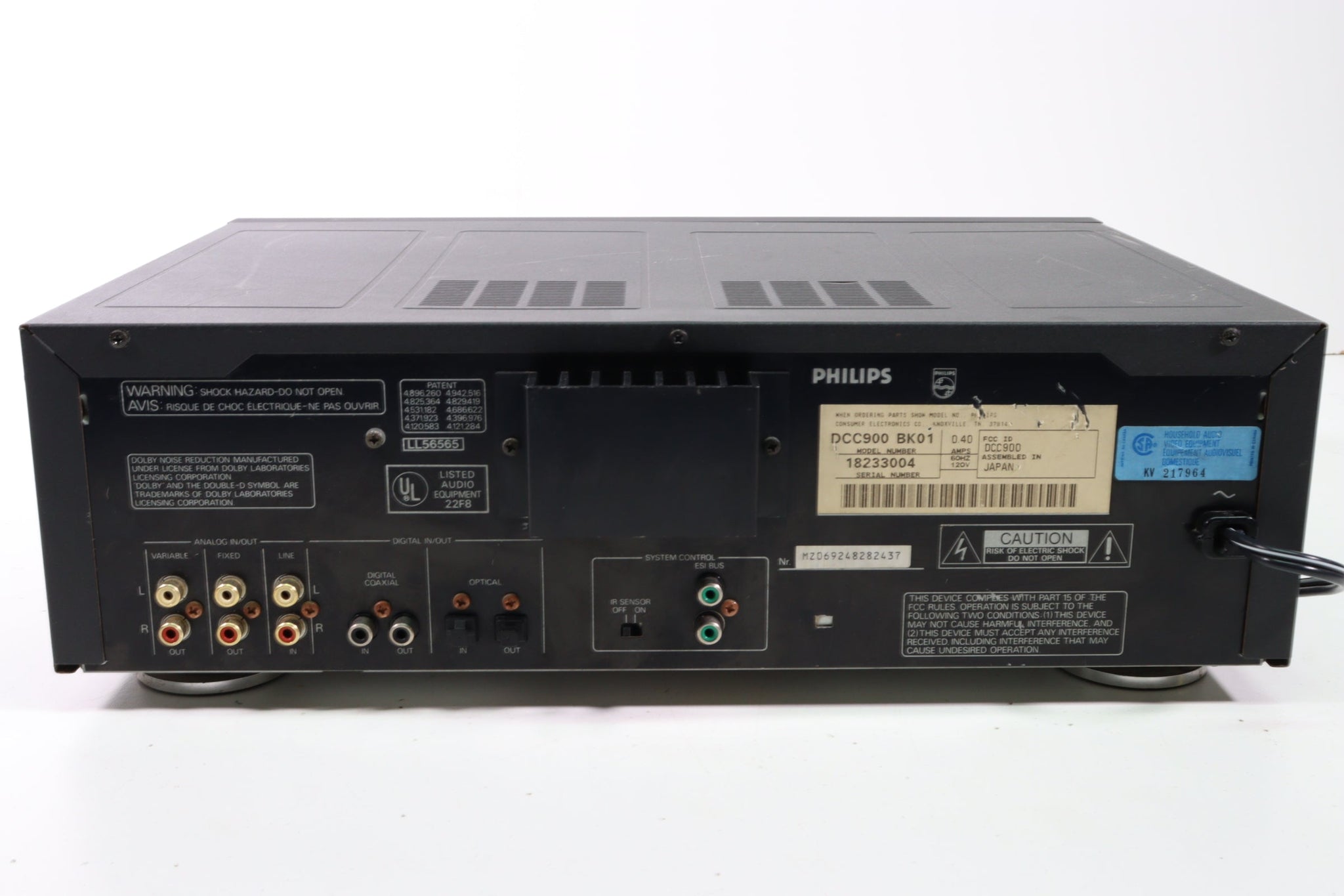 Philips DCC 900 Single Deck Digital Compact Cassette Player Recorder