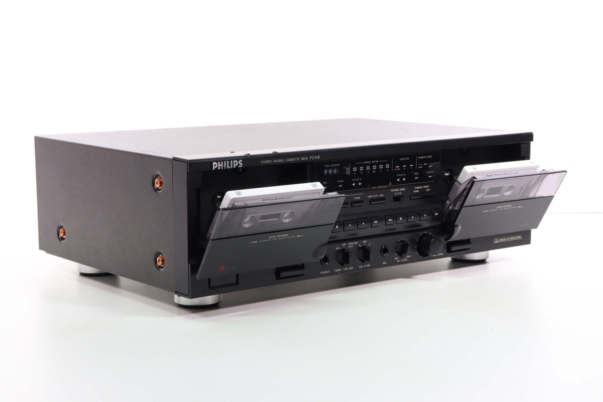 Philips FC415 Stereo Double Cassette Deck Player Recorder