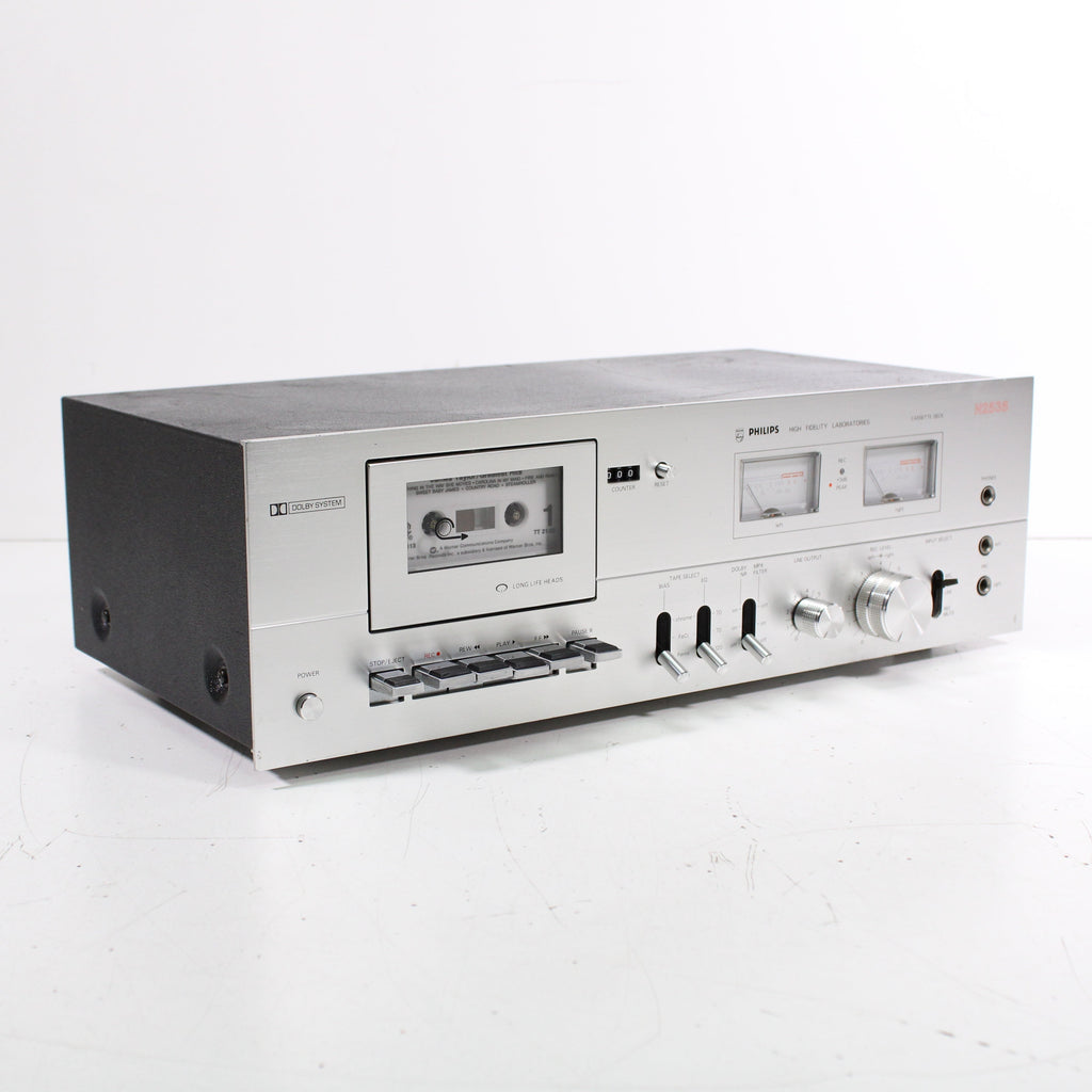 Philips N2535 Single Deck Cassette Player Recorder Silver