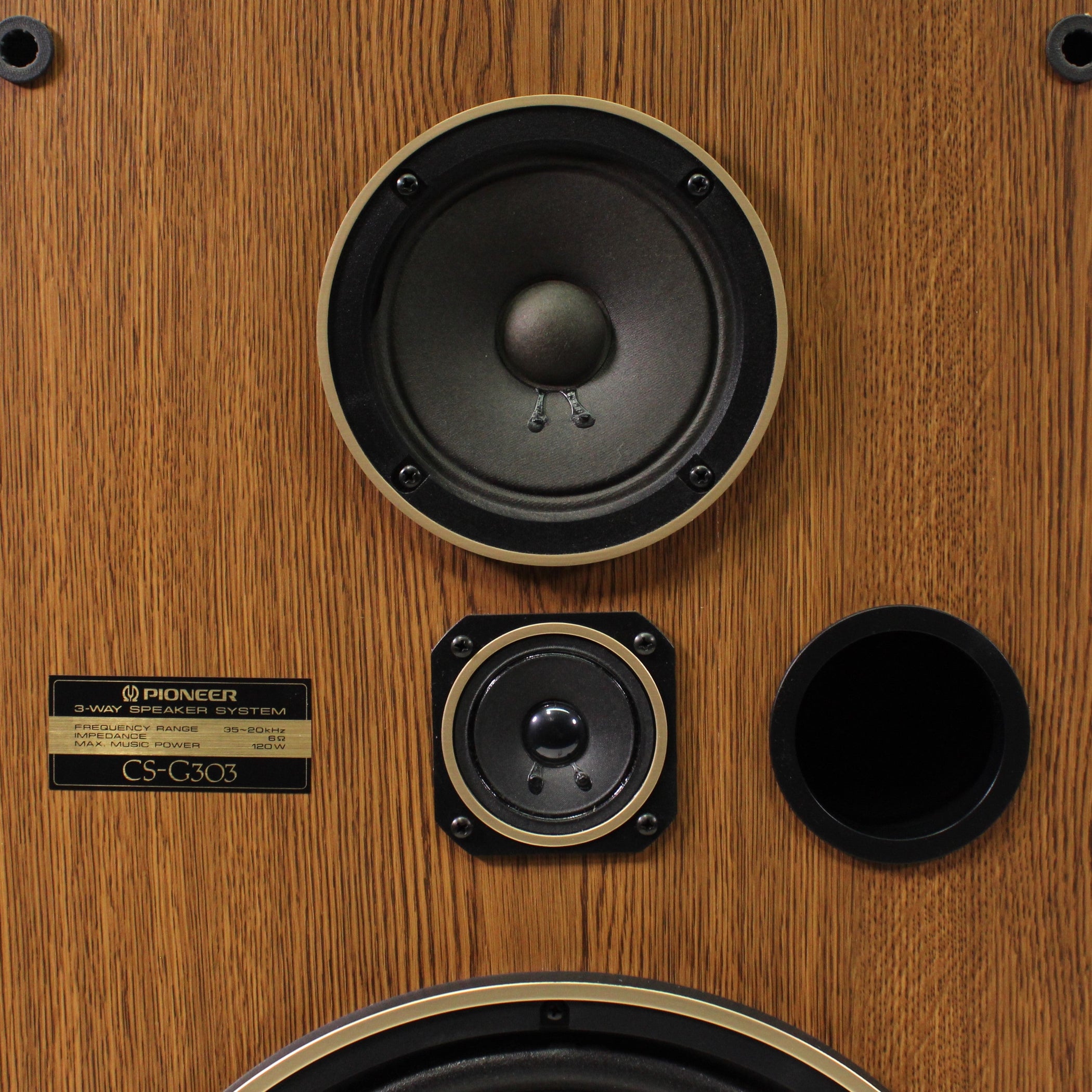 Pioneer CS-G303 3-Way Stereo Speaker System Pair Ported — SpenCertified