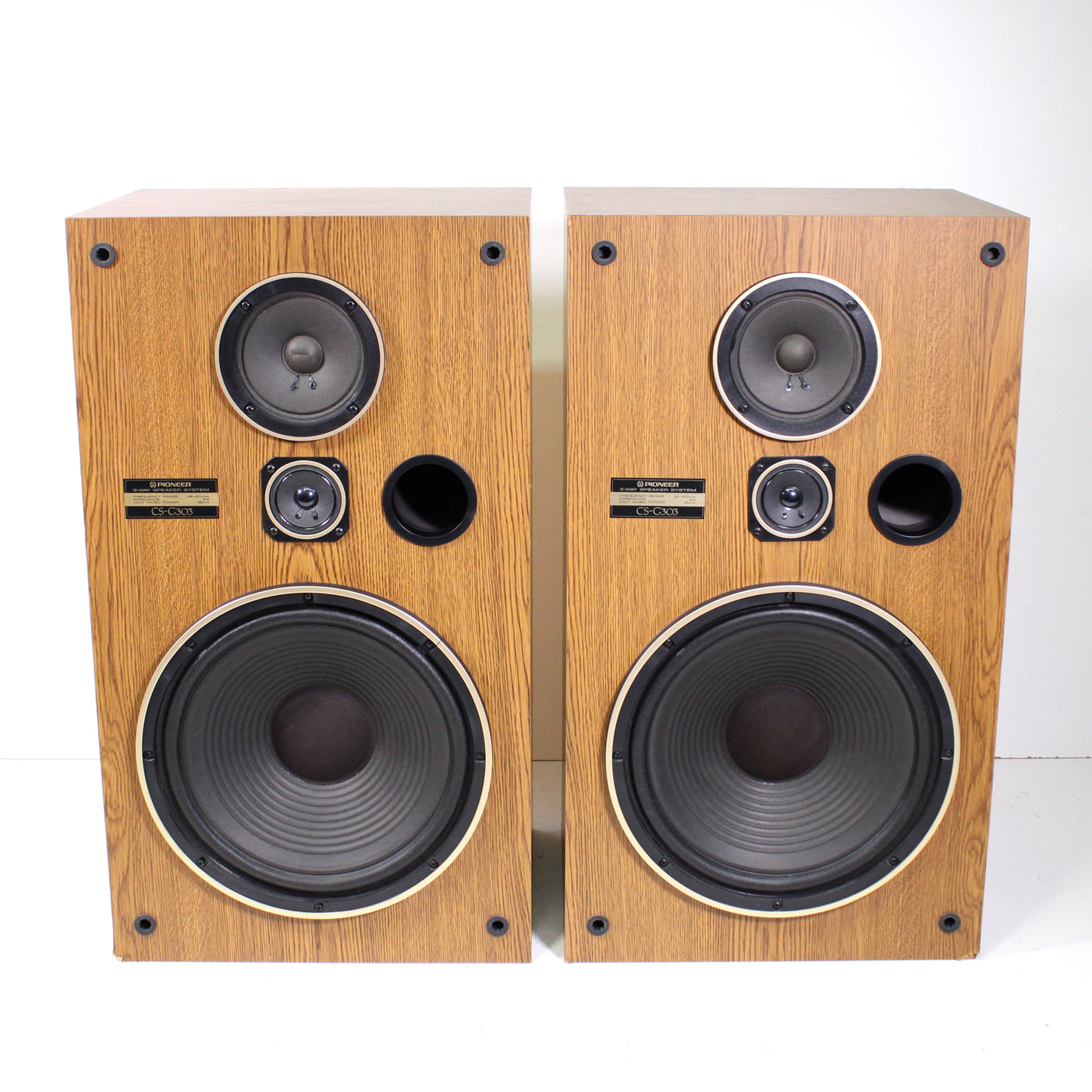Pioneer CS-G303 3-Way Stereo Speaker System Pair Ported — SpenCertified