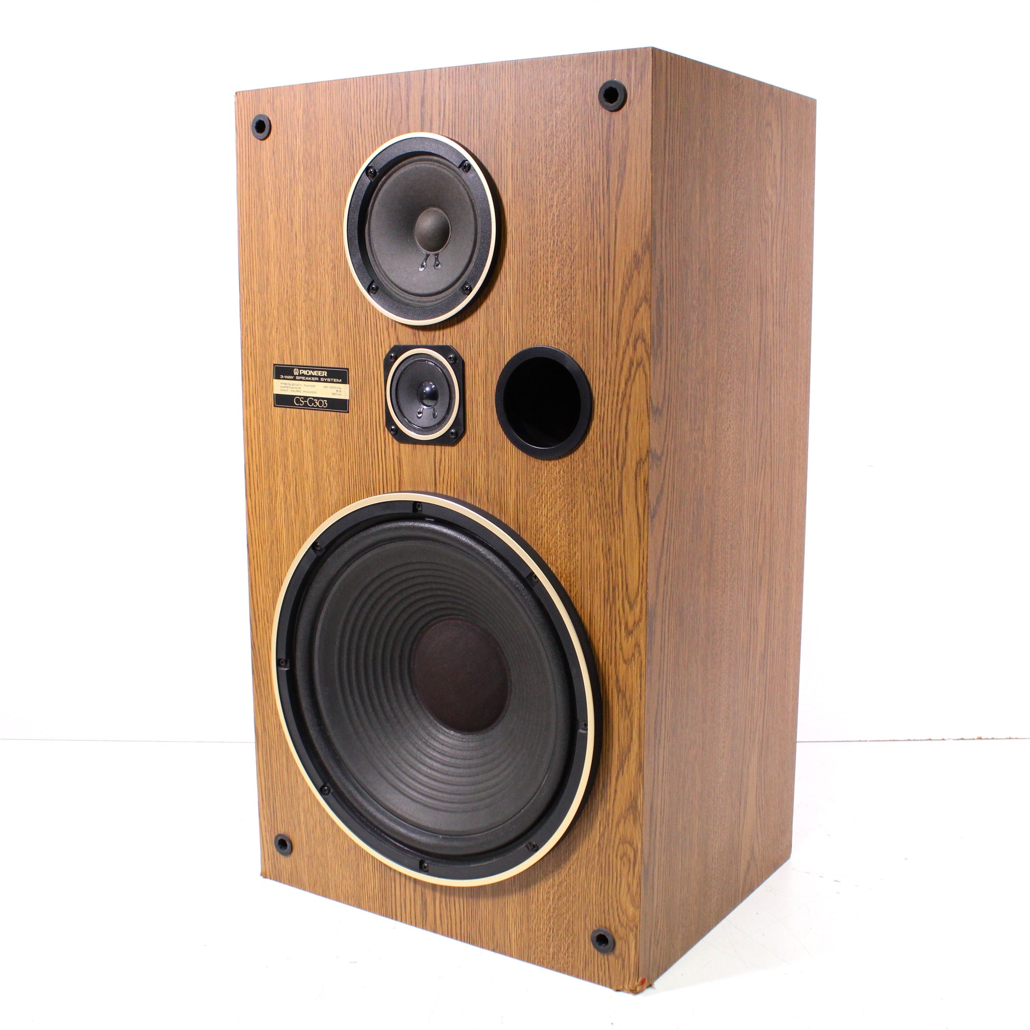 Pioneer CS-G303 3-Way Stereo Speaker System Pair Ported — SpenCertified