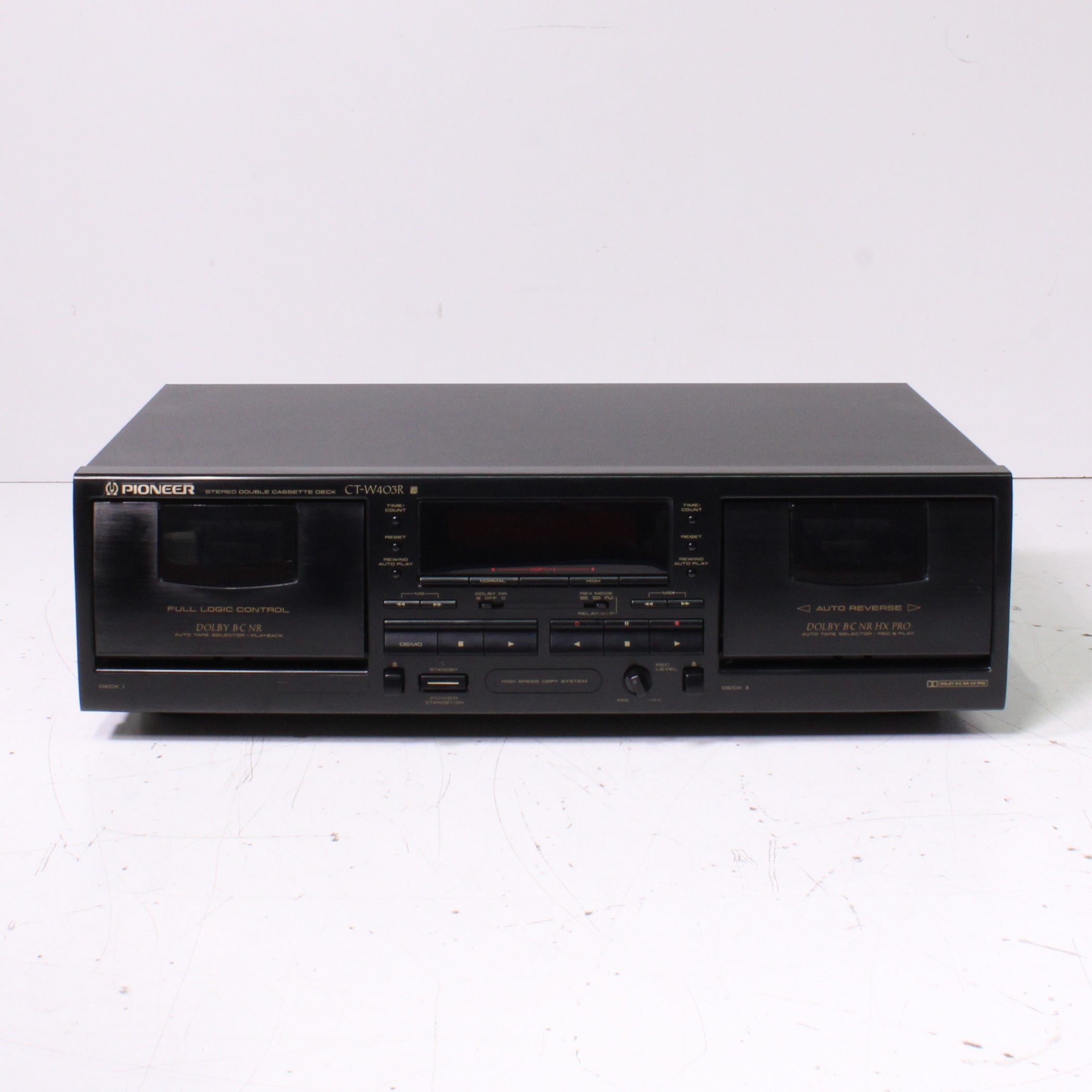 Pioneer CT-W403R Stereo Dual Cassette Tape Deck Auto Reverse ...